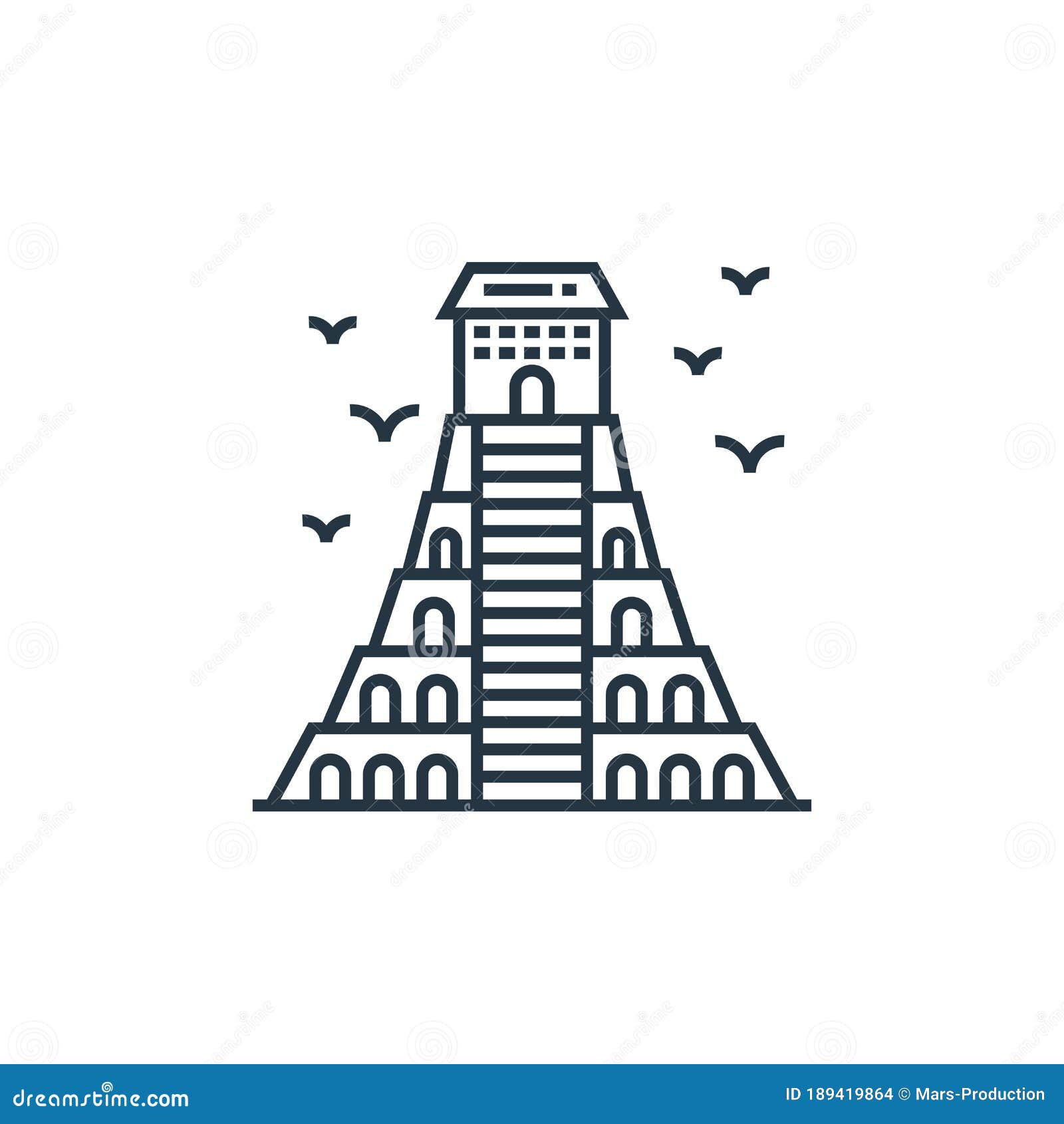 Aztec Pyramid Outline