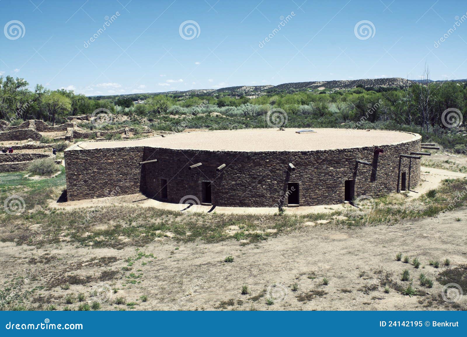 Aztec Ruins in New Mexico stock image. Image of ruin - 24142195