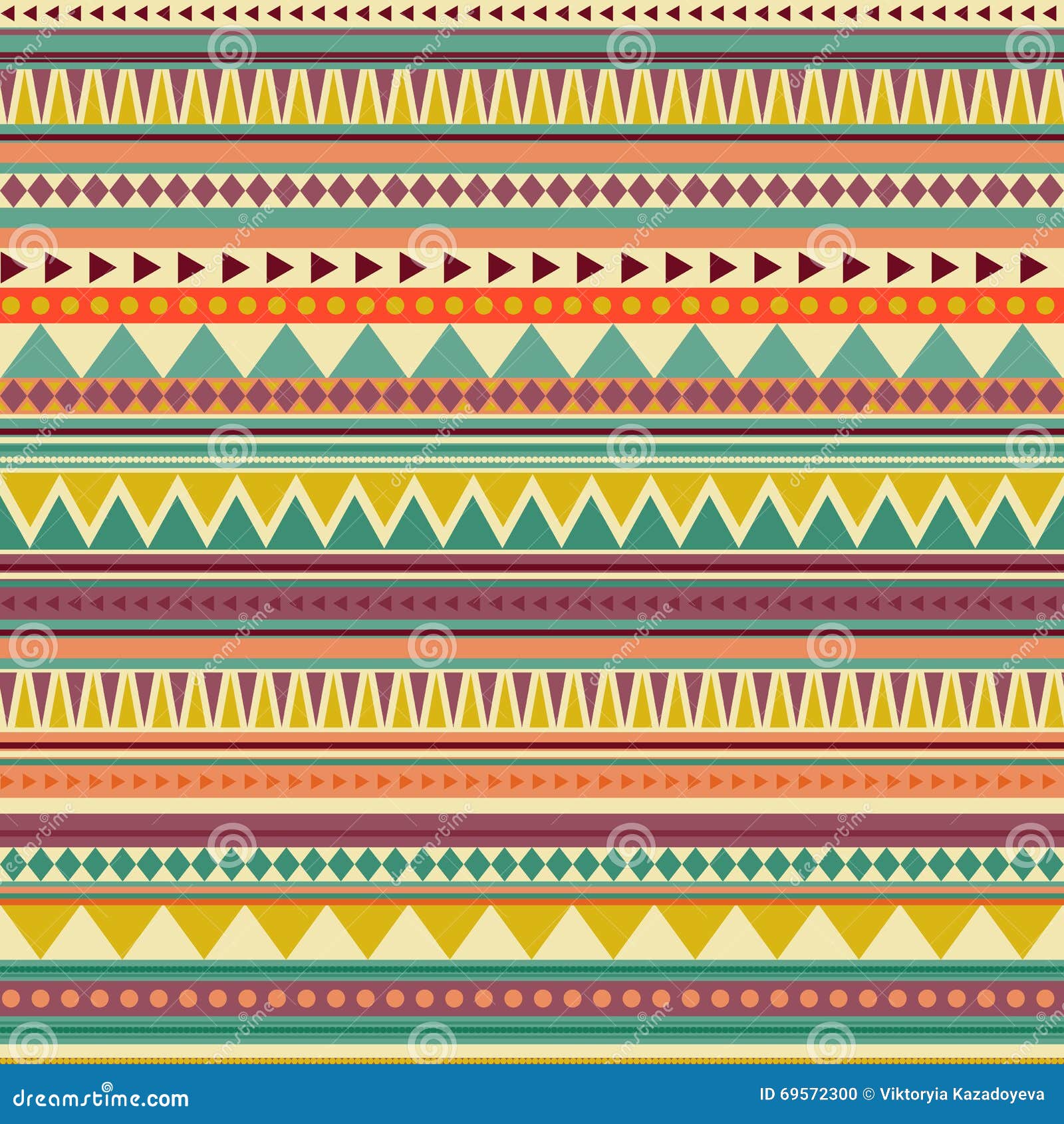 Aztec Seamless Pattern Stock Photo - Image: 69572300