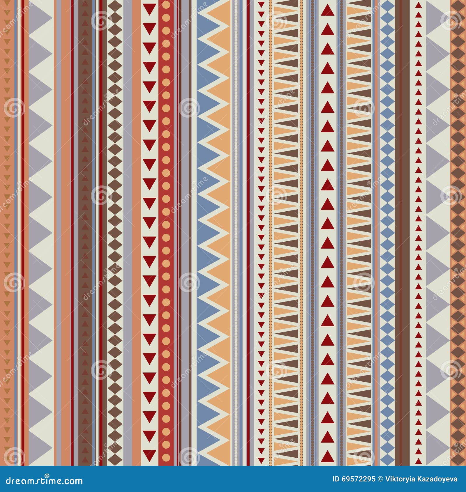 Aztec Seamless Pattern Vertical Stock Vector - Illustration of handmade ...