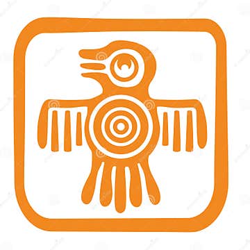 Aztec Symbol Design. Vector Illustration Decorative Design Stock Vector ...