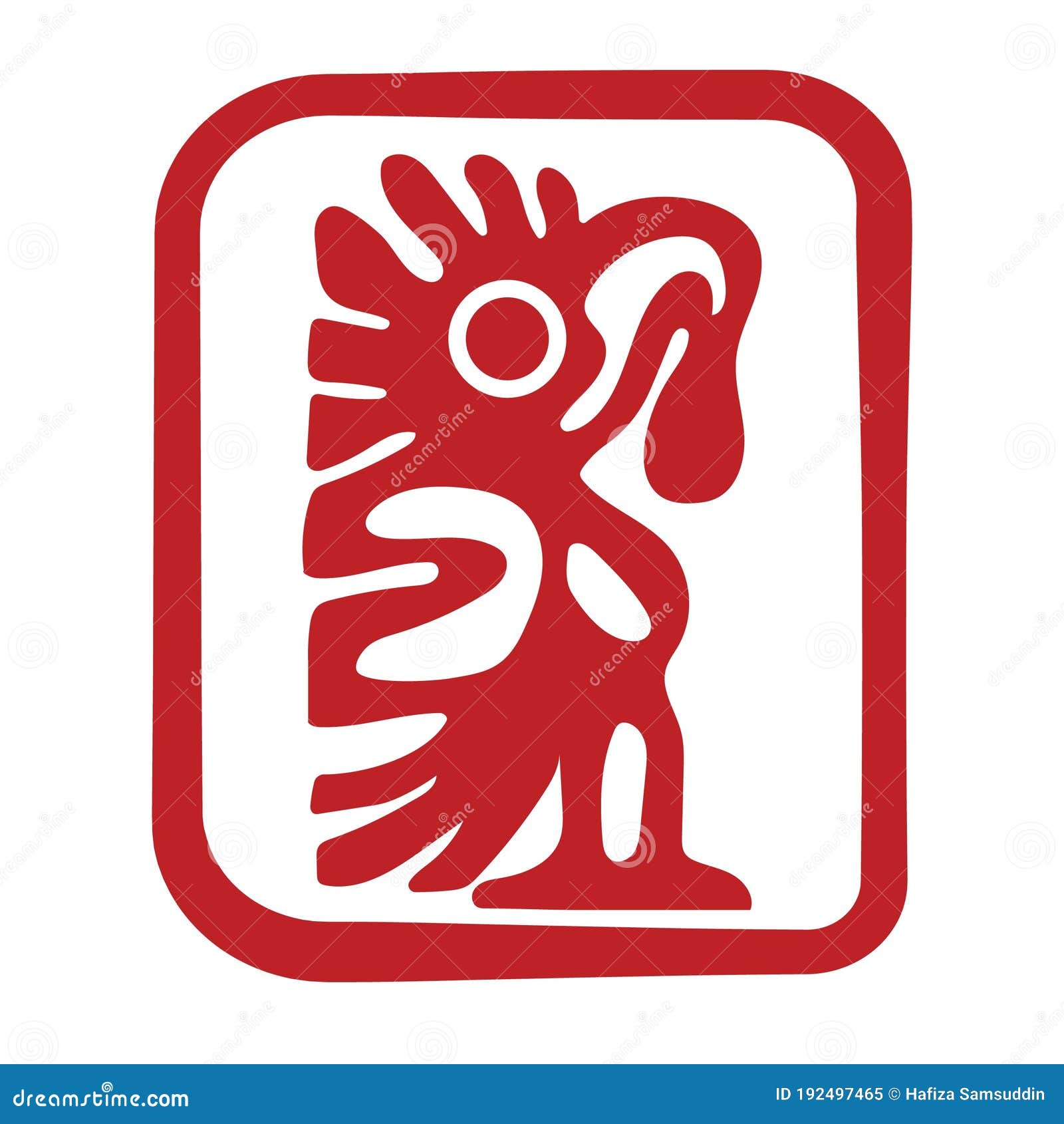 Aztec Symbol Design. Vector Illustration Decorative Design Stock Vector ...