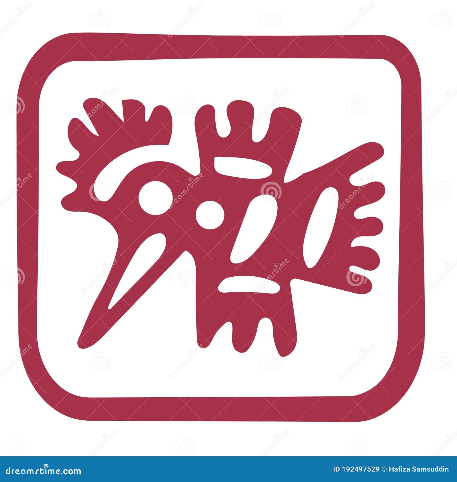 Aztec Symbol Design. Vector Illustration Decorative Design Stock Vector ...