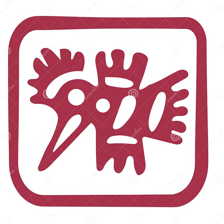 Aztec Symbol Design. Vector Illustration Decorative Design Stock Vector ...