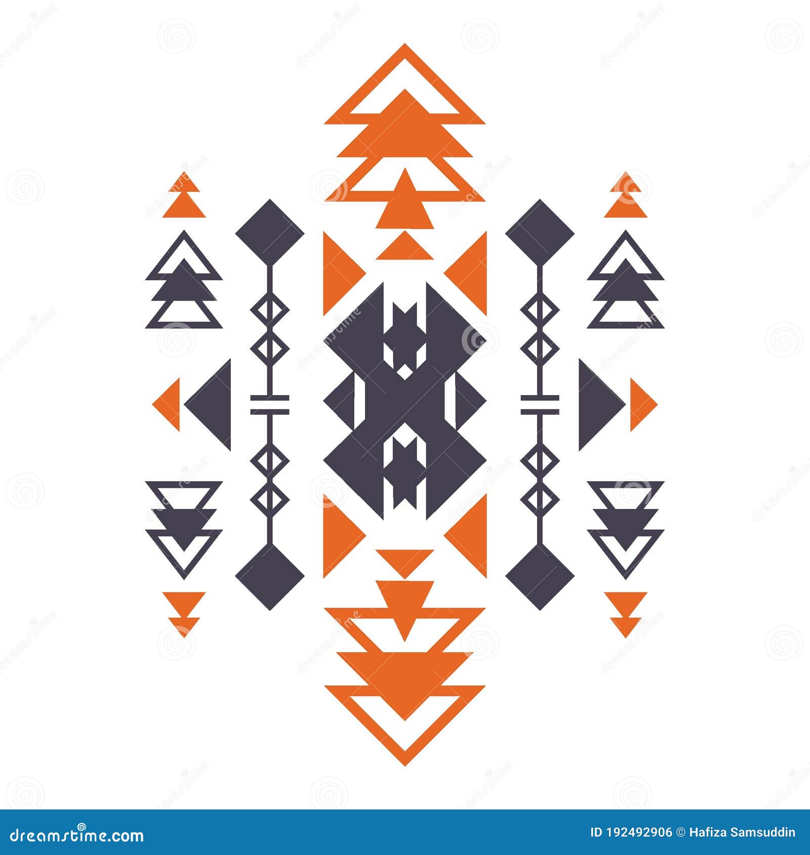 Aztec Tribal Design. Vector Illustration Decorative Design Stock Vector ...