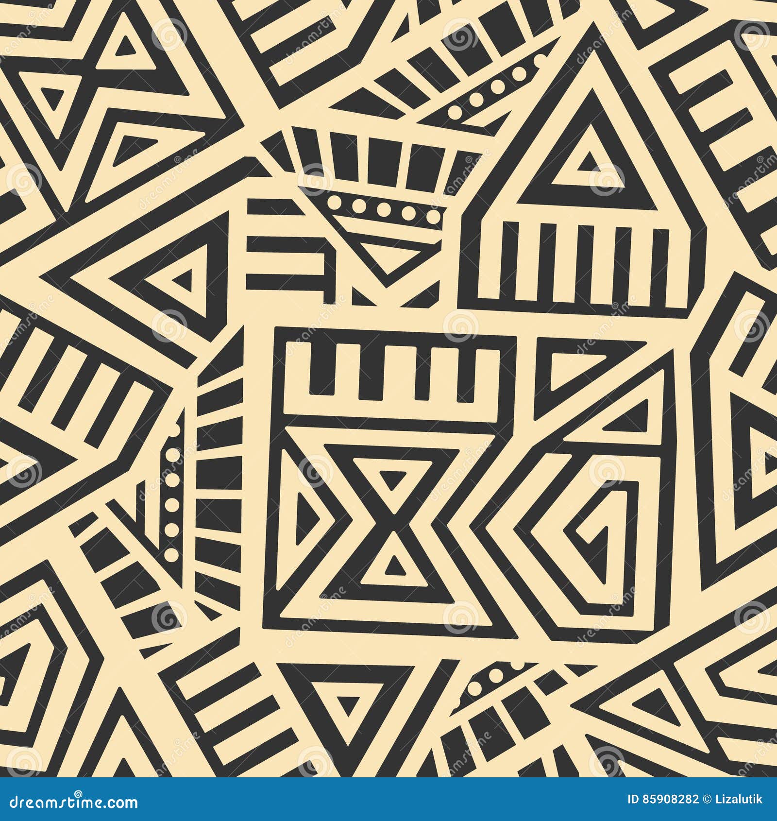 Aztec Vector Seamless Pattern Stock Vector - Illustration of lace ...