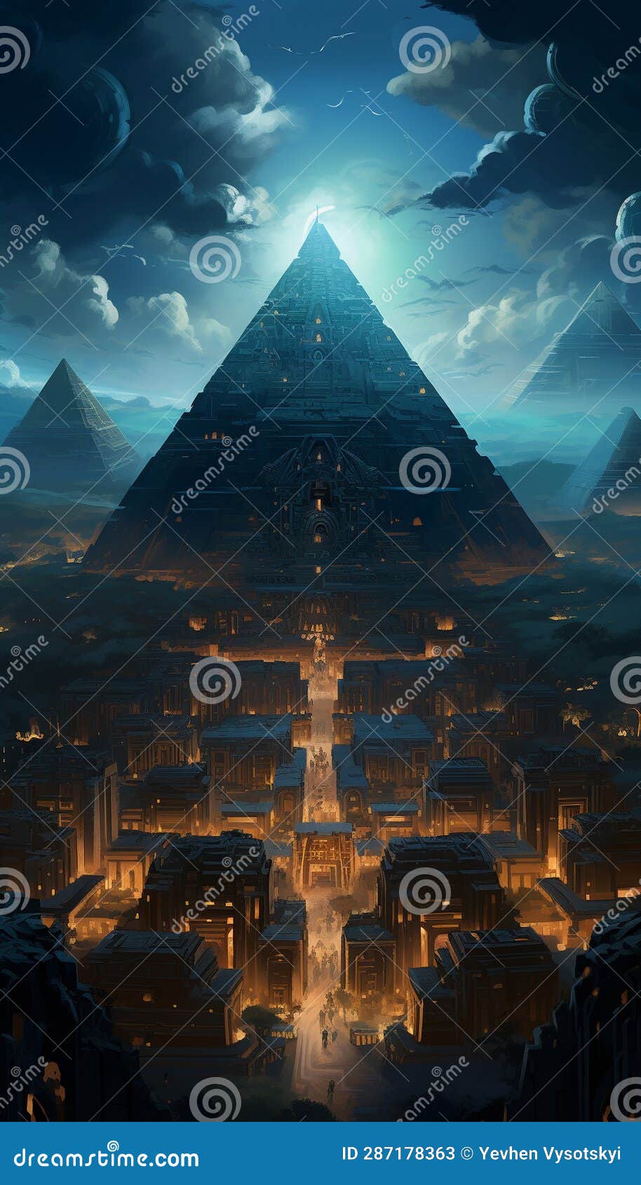Pyramids And Temples Of Ancient Egypt, Babylon, Maya. Cartoon Vector ...