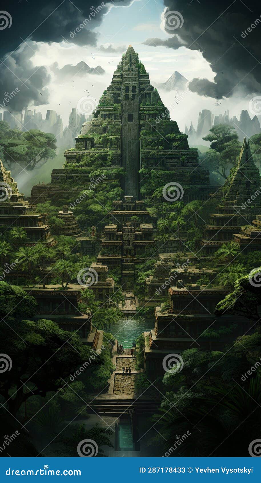 Pyramids And Temples Of Ancient Egypt, Babylon, Maya. Cartoon Vector ...