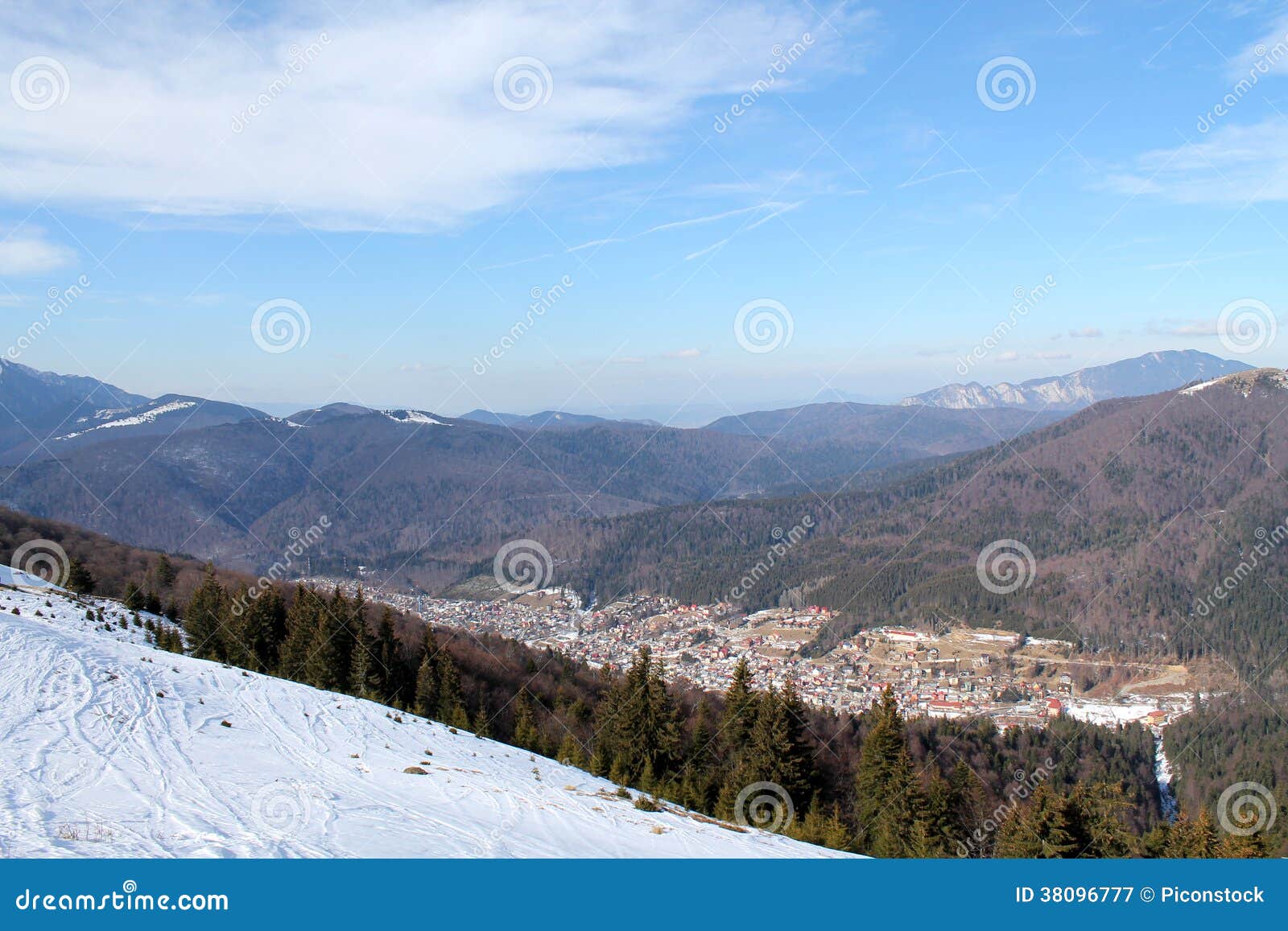 Azuga Romania stock image. Image of carpathians, carpathian - 38096777