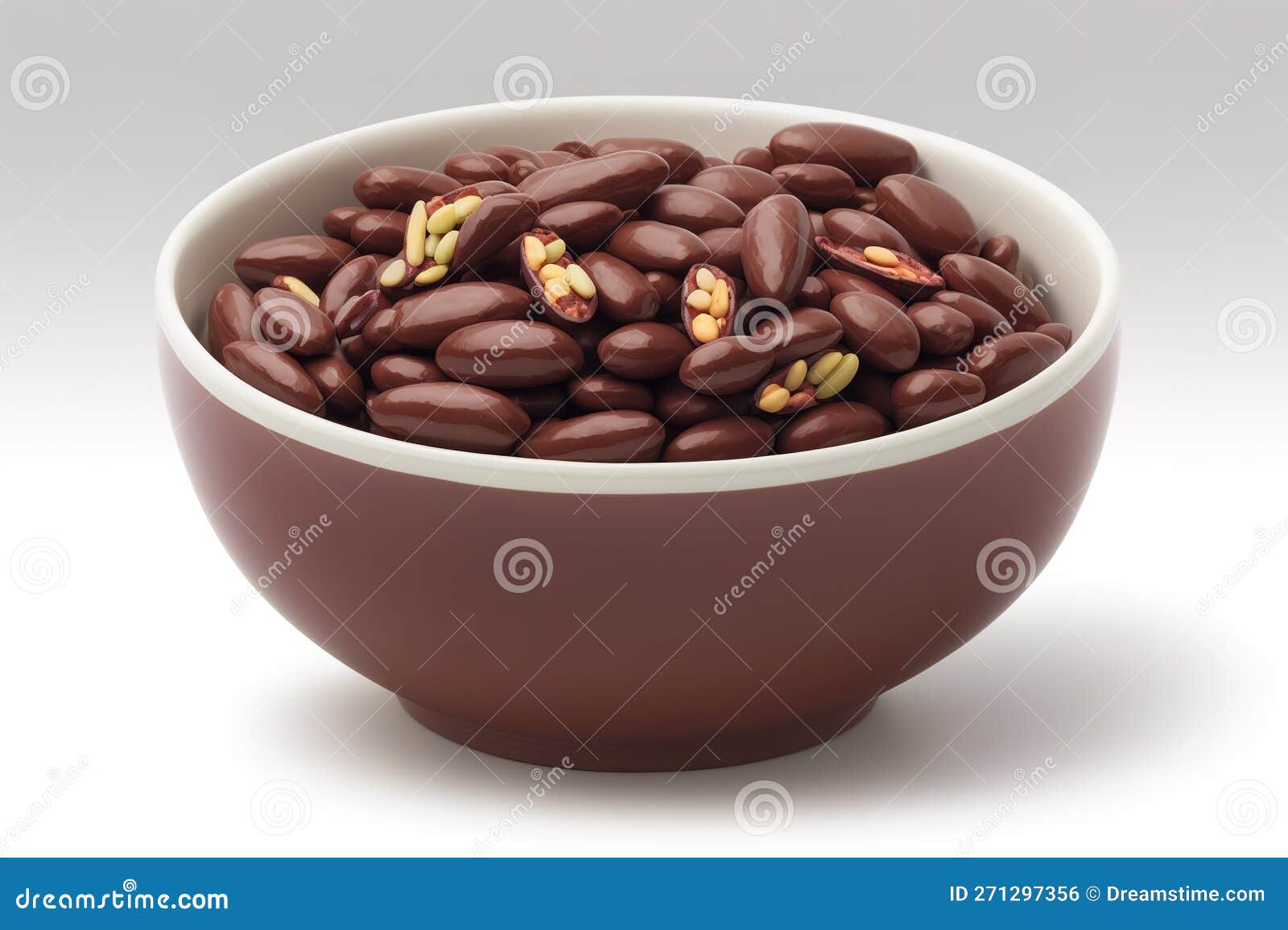 Red Small Azuki Beans Adzuki Or Japanese Red Bean Vector Illustration ...