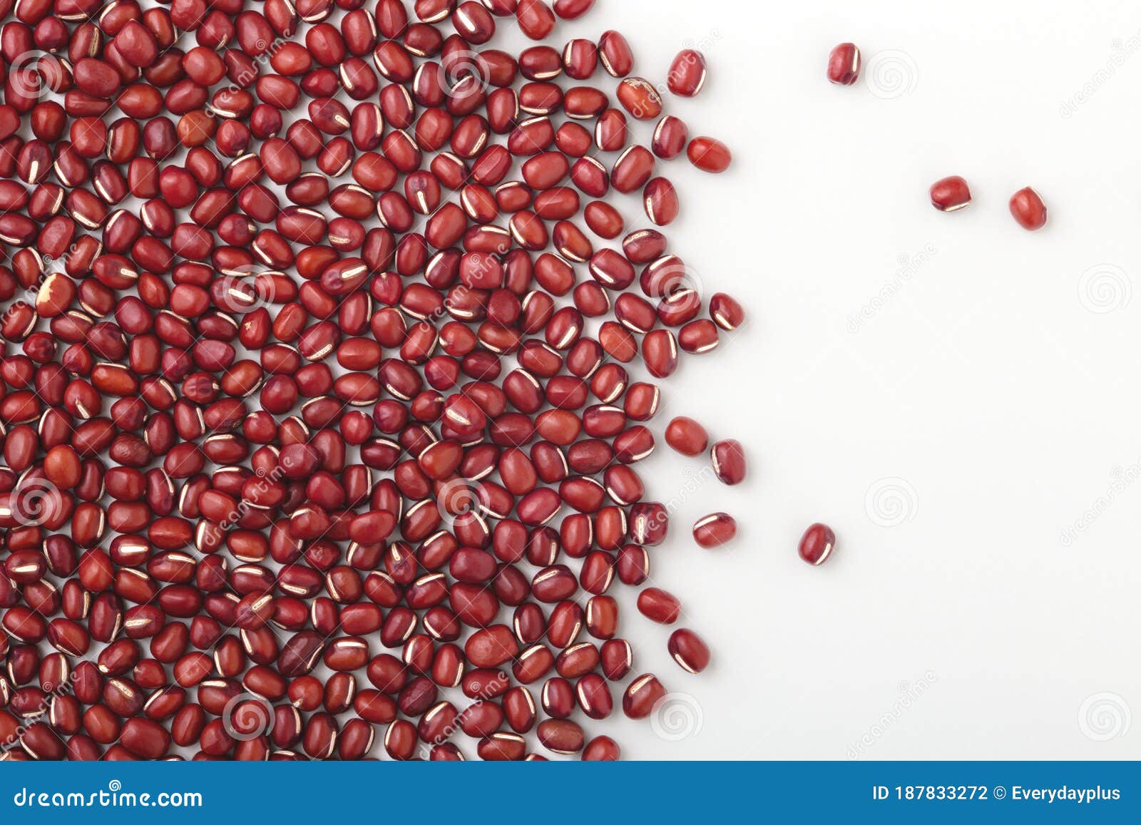 Azuki Red Bean on White Background Stock Photo - Image of white, food ...