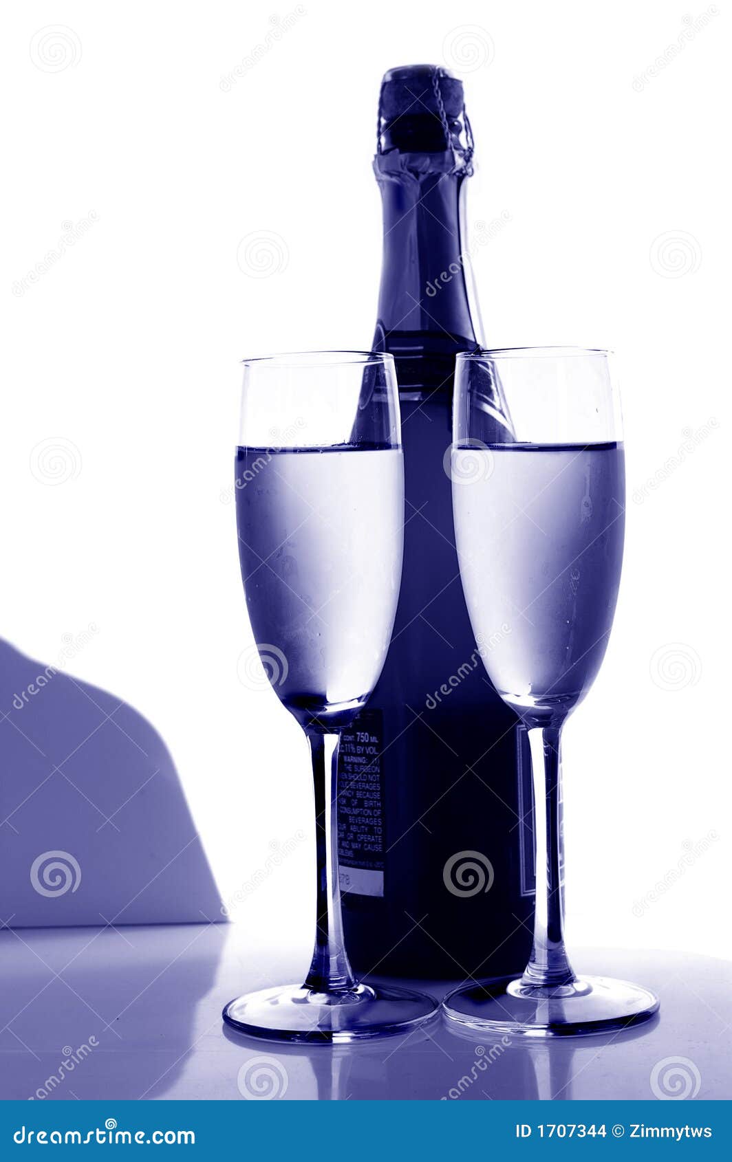 Azul de Champagne foto de stock. Imagem de alimento, restaurante - 1707344