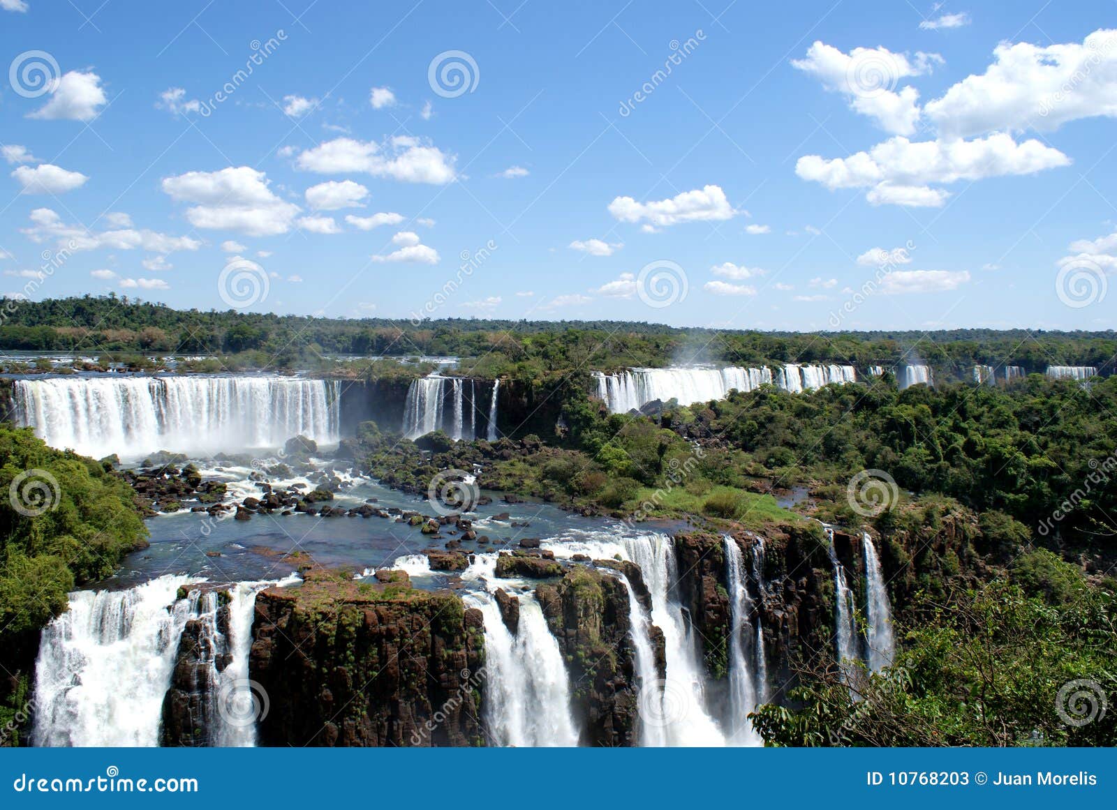Azul De Cielo De La Cascada Imagen de archivo - Imagen de zambeze, cubo ...