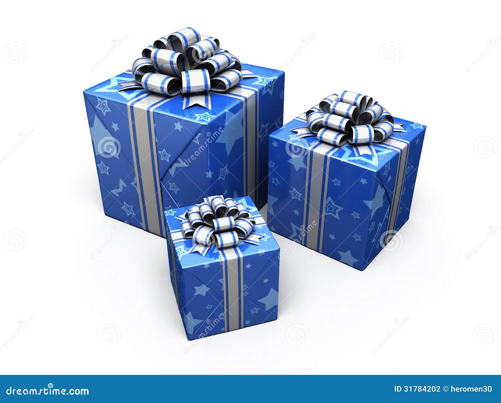 Azul de la caja de regalo stock de ilustración. Ilustración de regalo ...