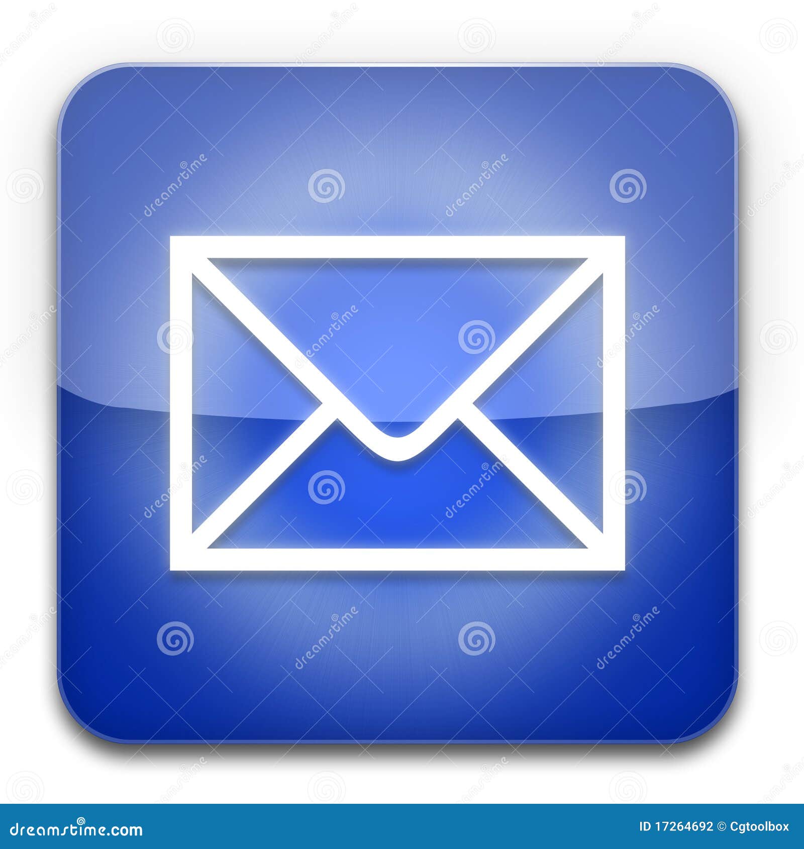 Azul del icono del email stock de ilustración. Ilustración de anuncio ...