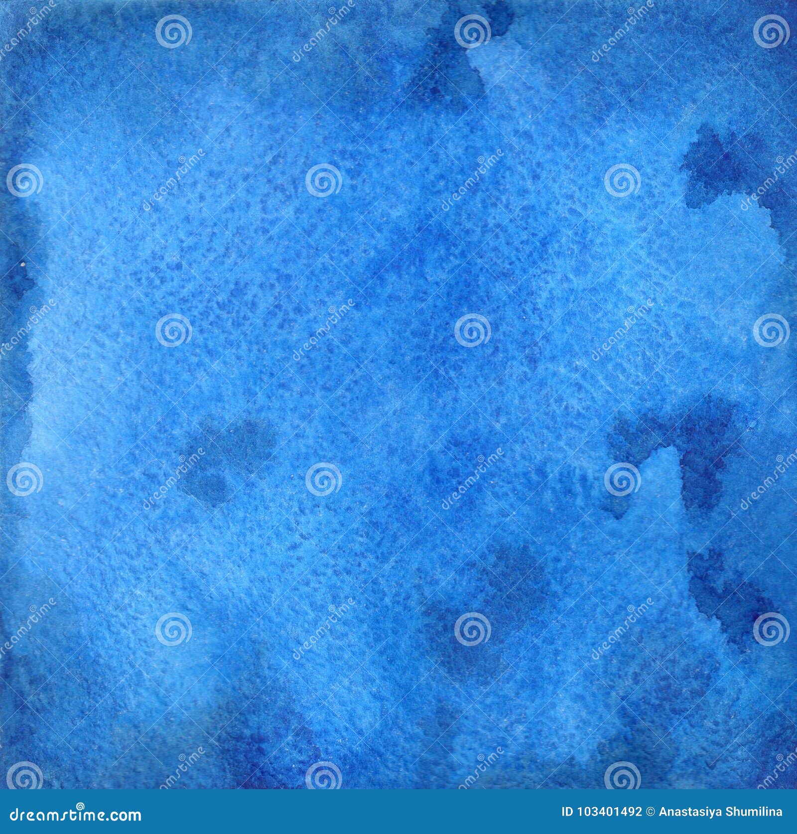 Azul do fundo da aquarela ilustração stock. Ilustração de colorido ...