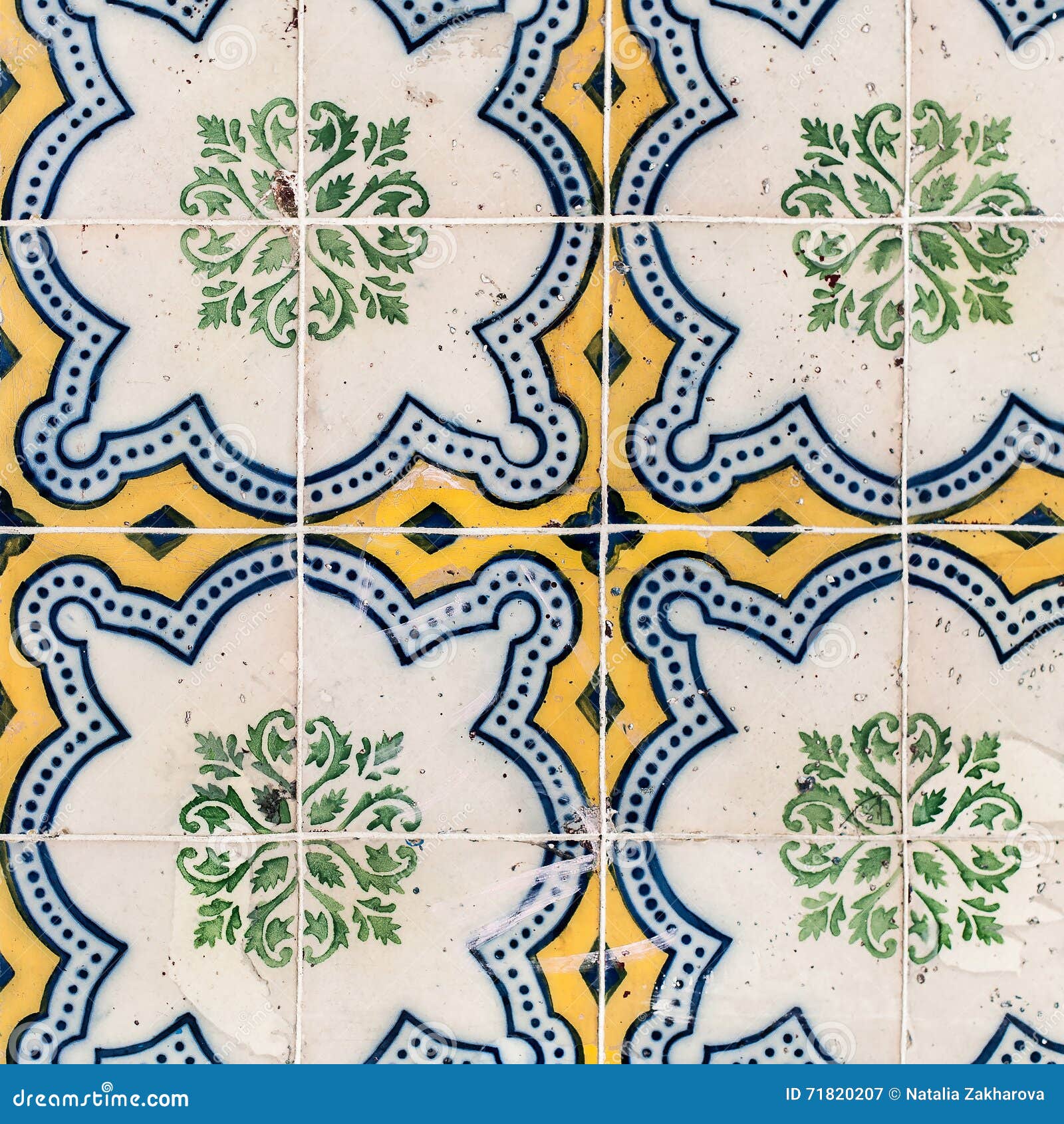 Azule Tradicional Hermoso De Las Tejas Imagen de archivo - Imagen de ...