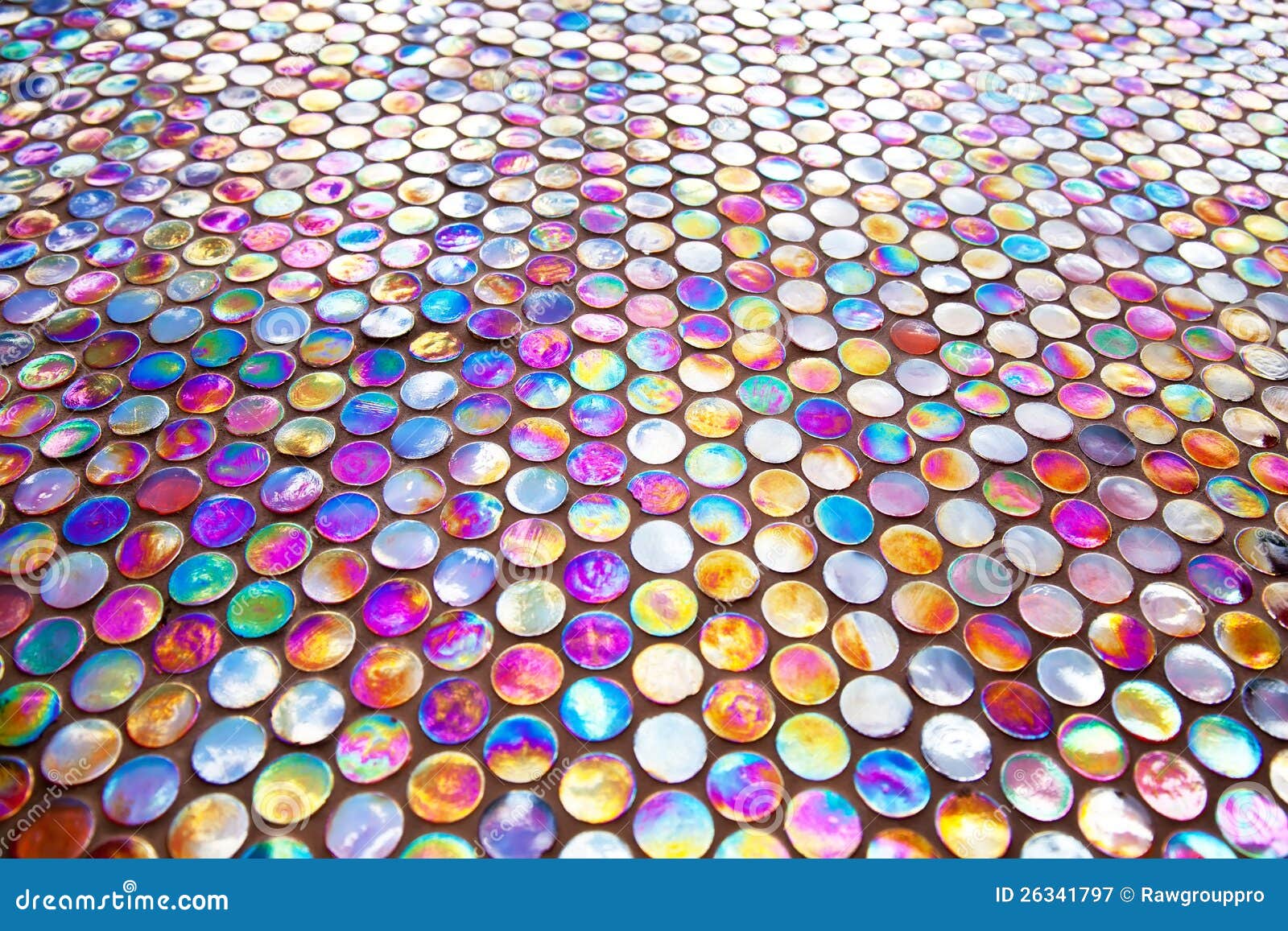 Azulejo De Mosaico De Cristal Redondo Imagen de archivo - Imagen de ...