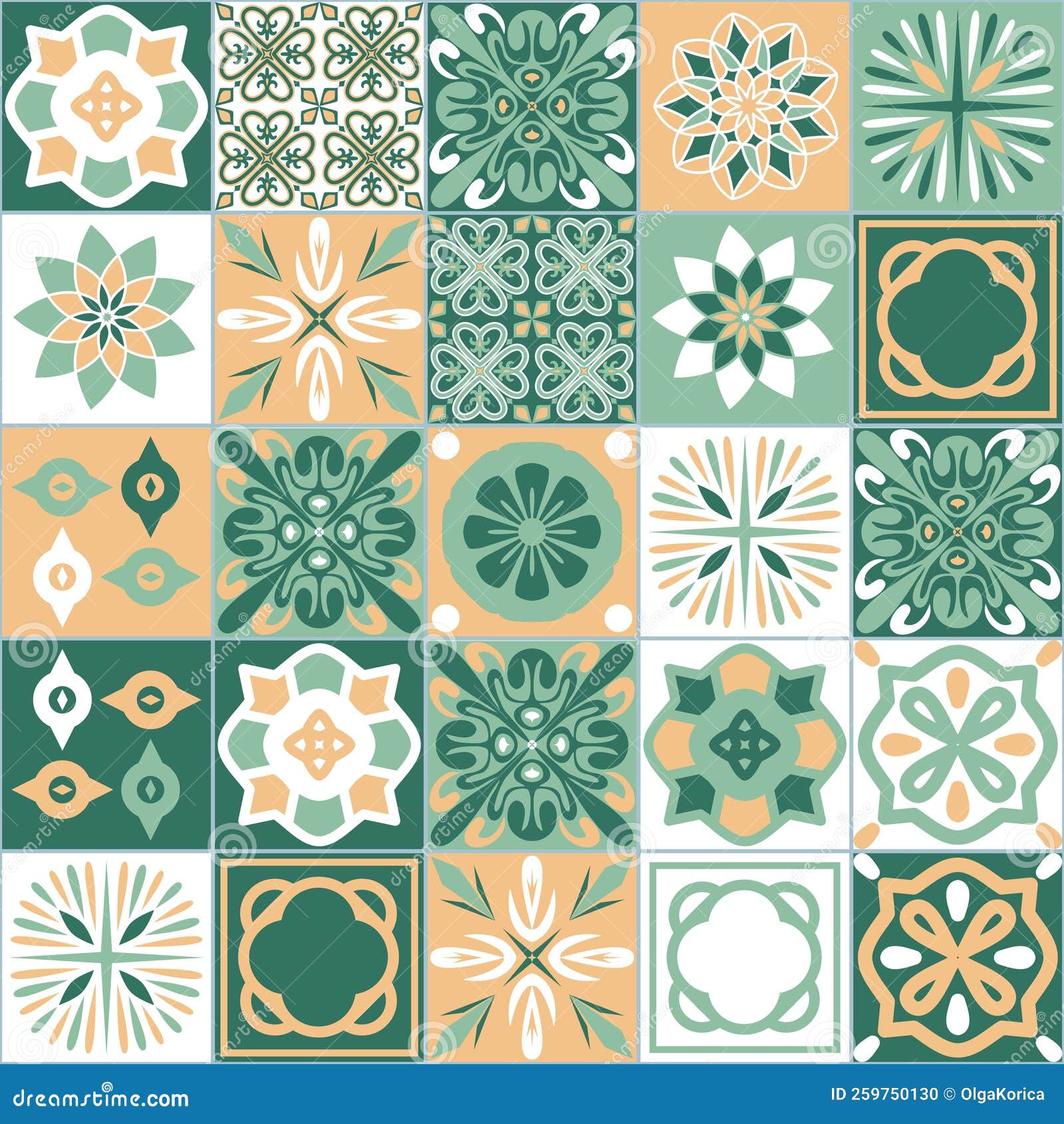 Azulejo Green Contrast Tile, Ceramics and Interior Design, Decorative ...