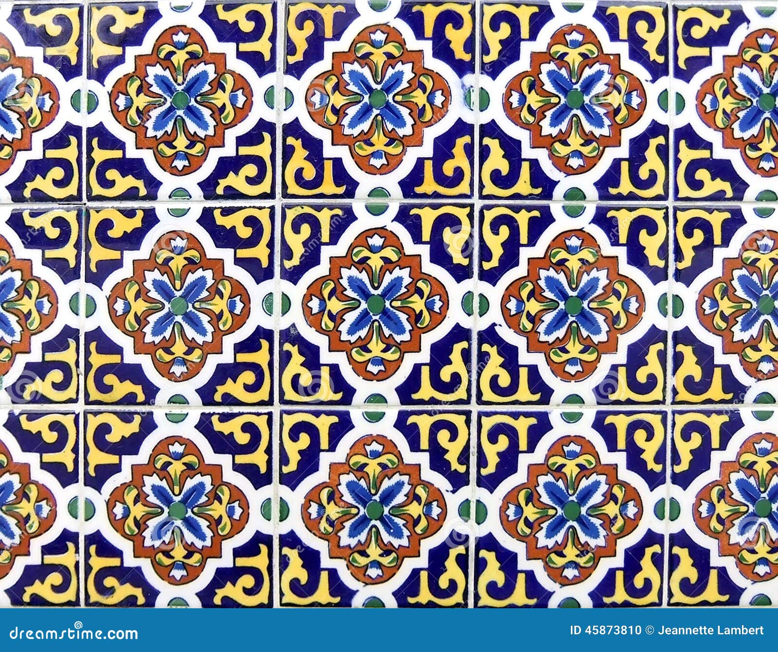 Azulejo mexicano foto de stock. Imagem de assoalho, mosaico - 45873810