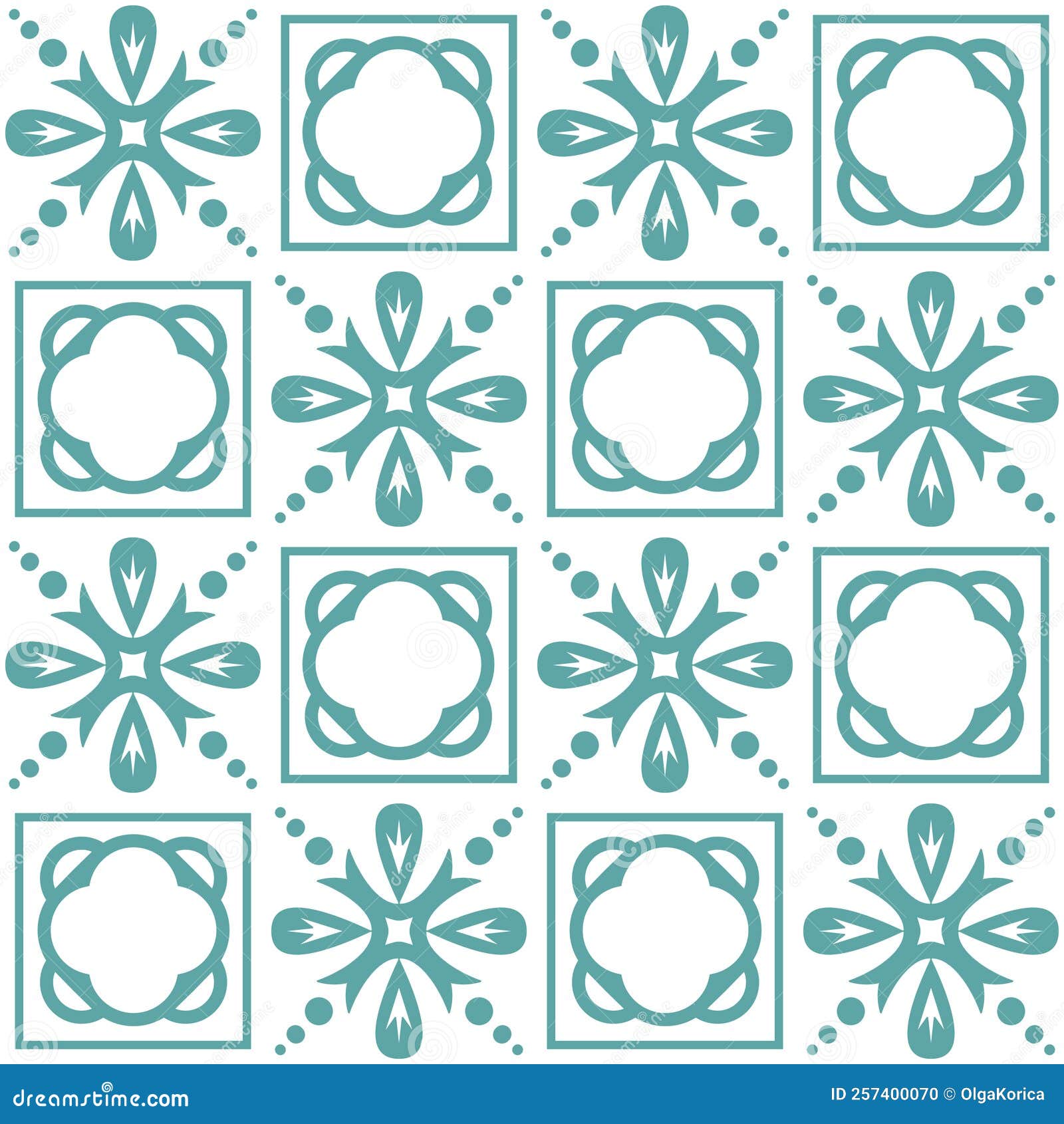 Azulejo Seamless Pattern Stylish Trendy Ceramic Tile Design Element for ...