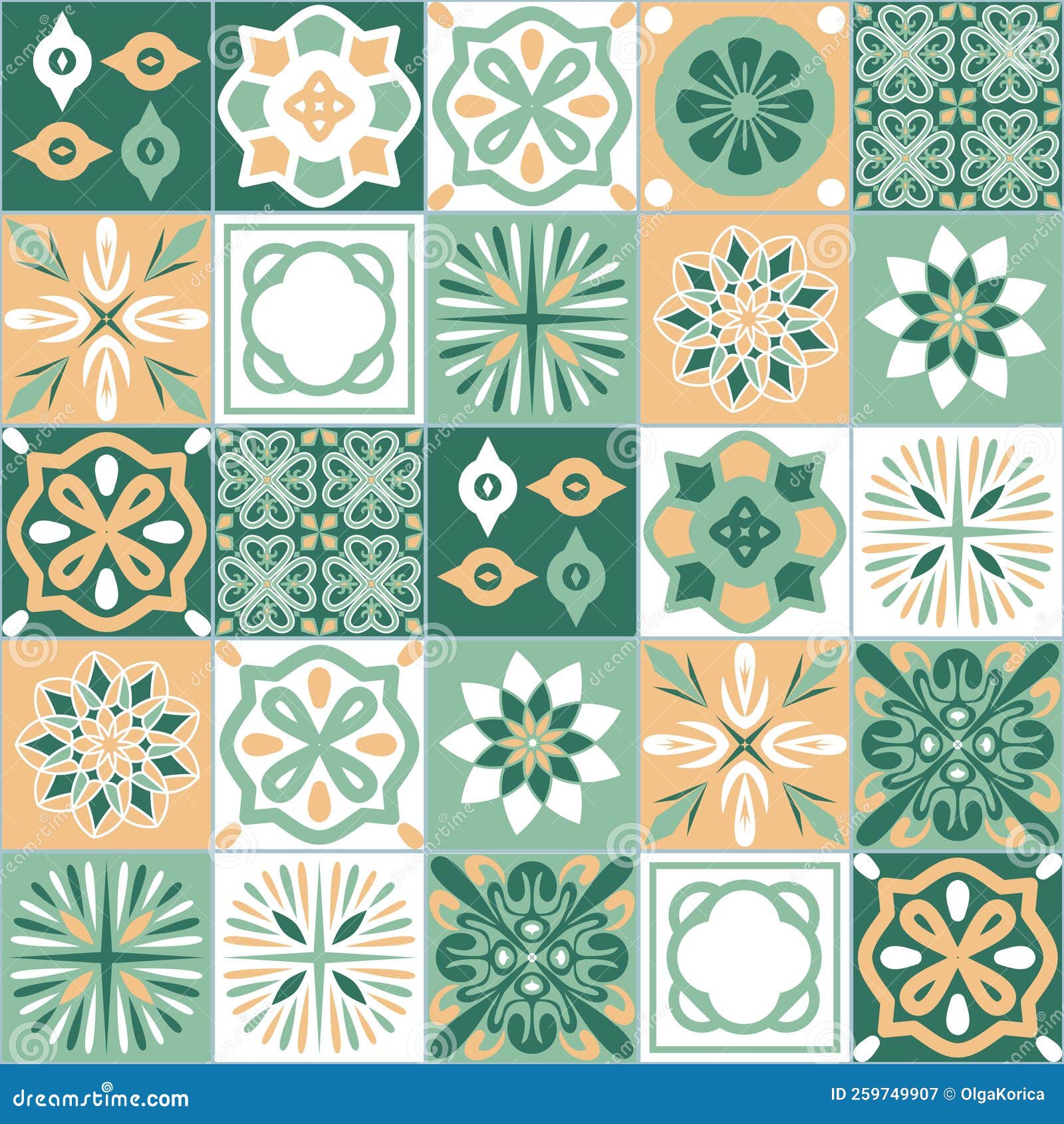 Azulejo Style Portuguese Ceramic Tiles, Vintage Pattern for Wall ...