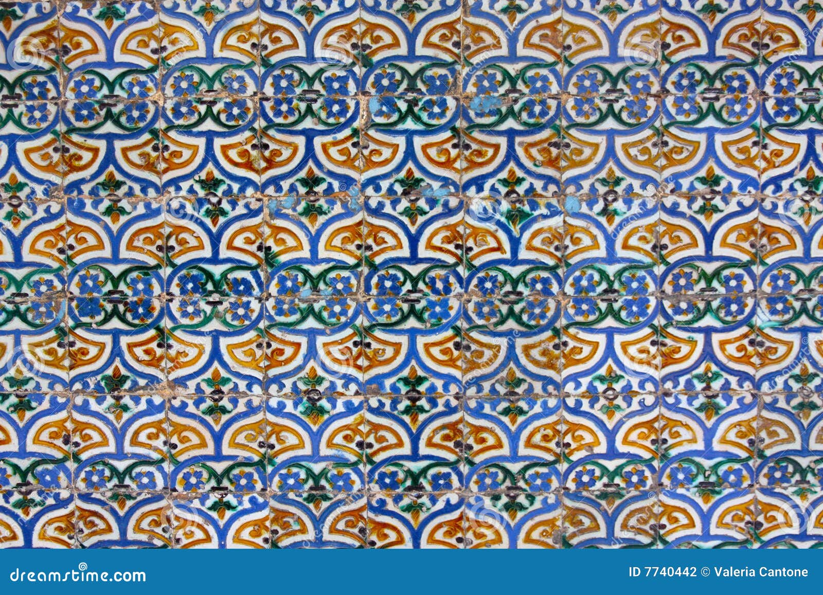 Azulejos background stock photo. Image of spain, artistic - 7740442