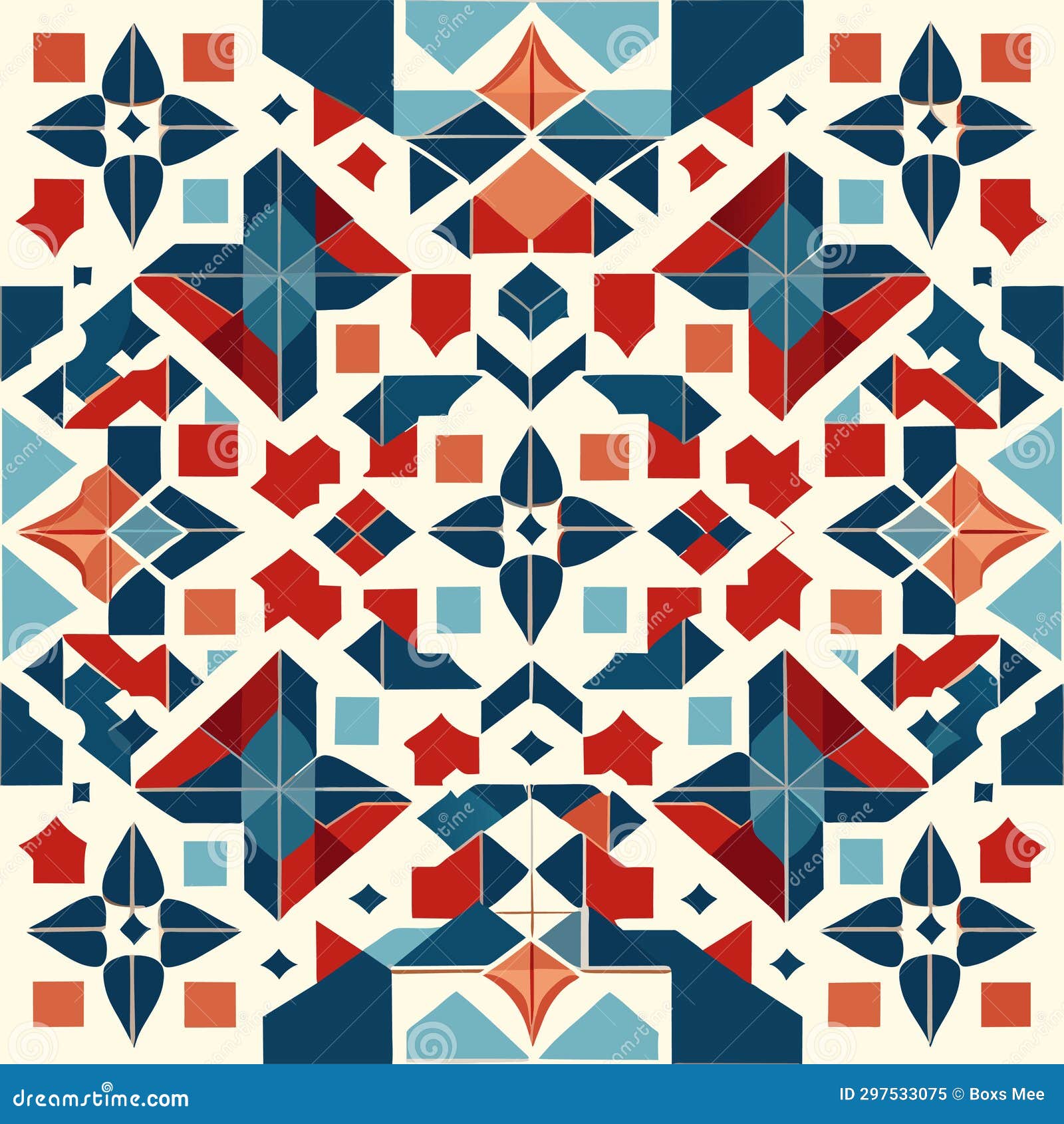 Azulejos Portuguese Azulejo Ceramic Tile Pattern Vector Background ...