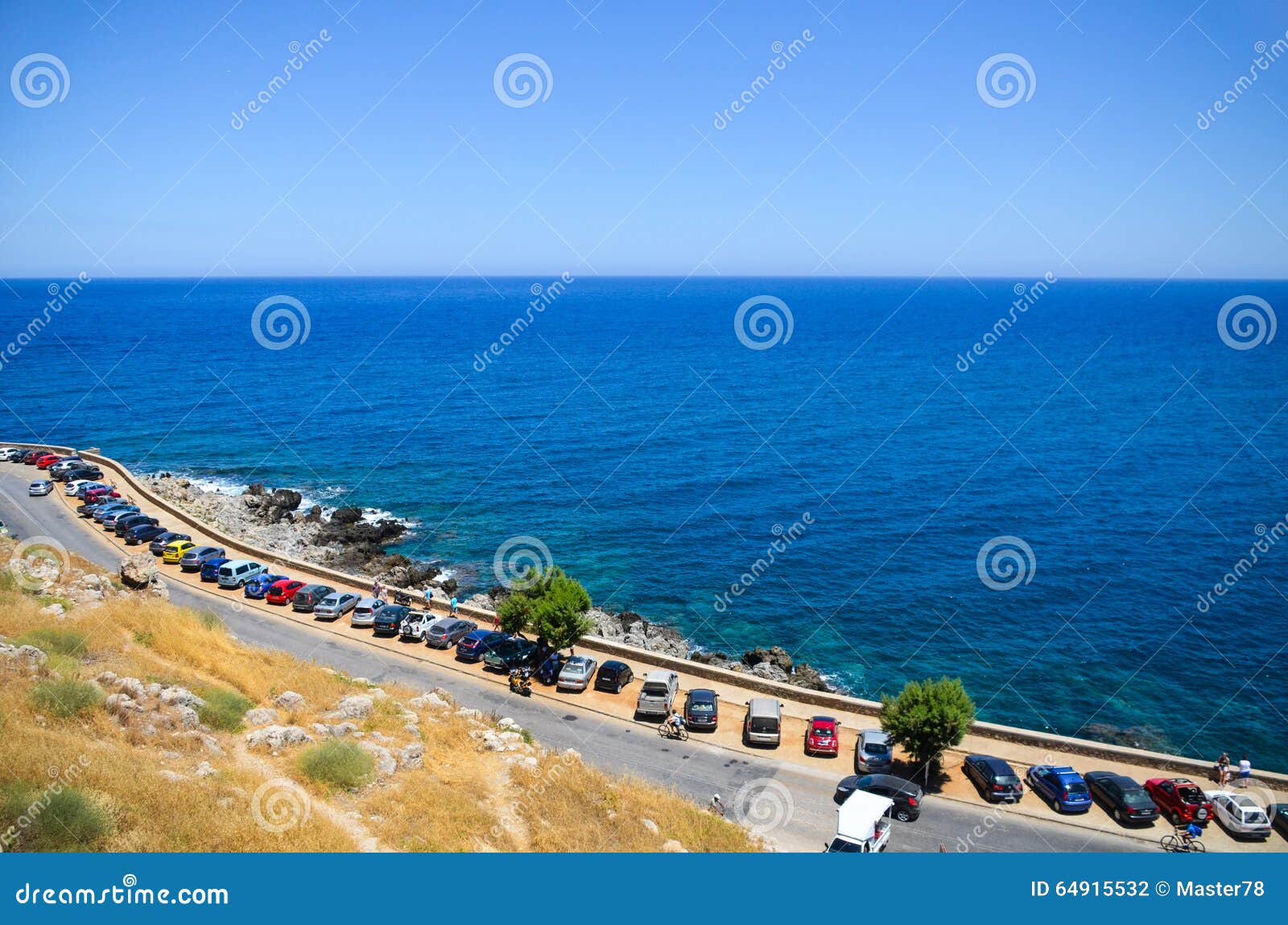 Azur blue sea stock photo. Image of stone, salty, landscape - 64915532