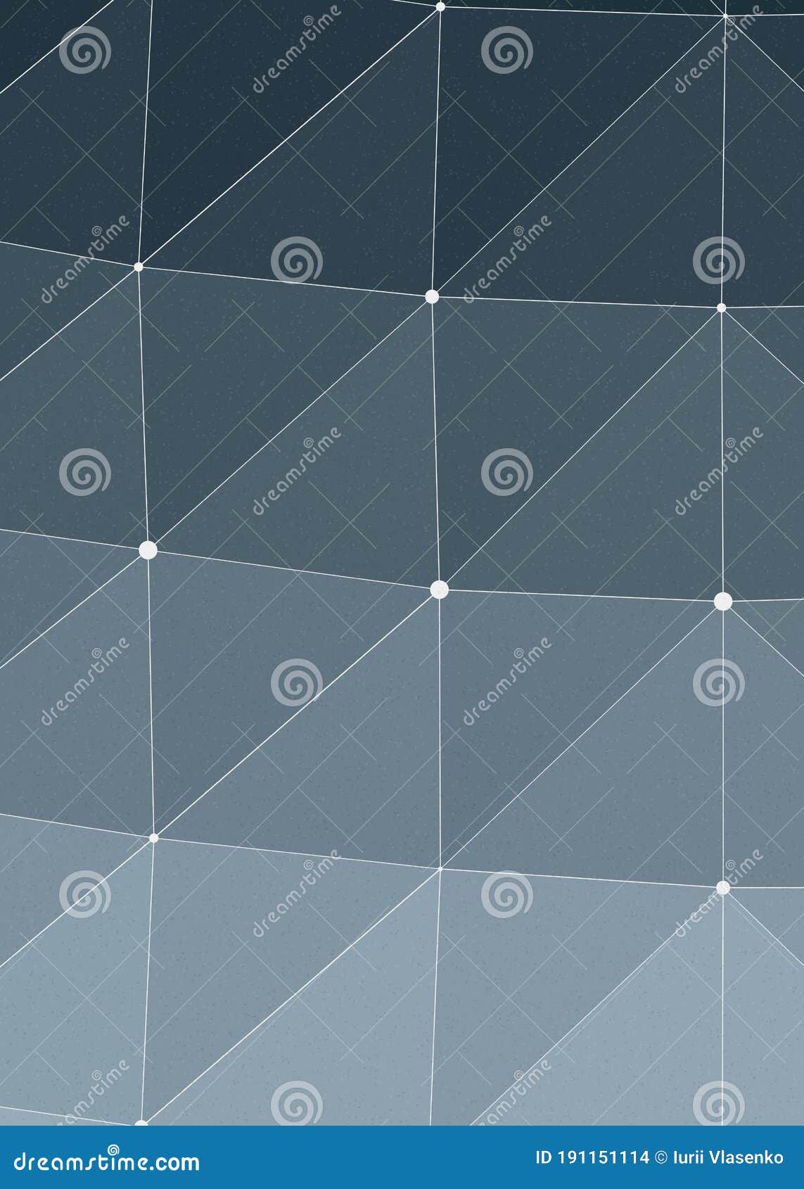 Azure Blue Color Abstract Color Low-Polygones Generative Art Background ...