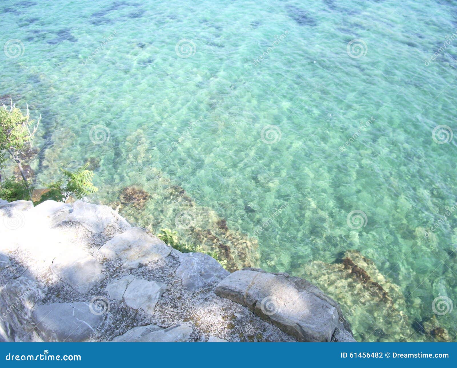 Azure Blue Water of the Adriatic Sea Stock Photo - Image of azure ...