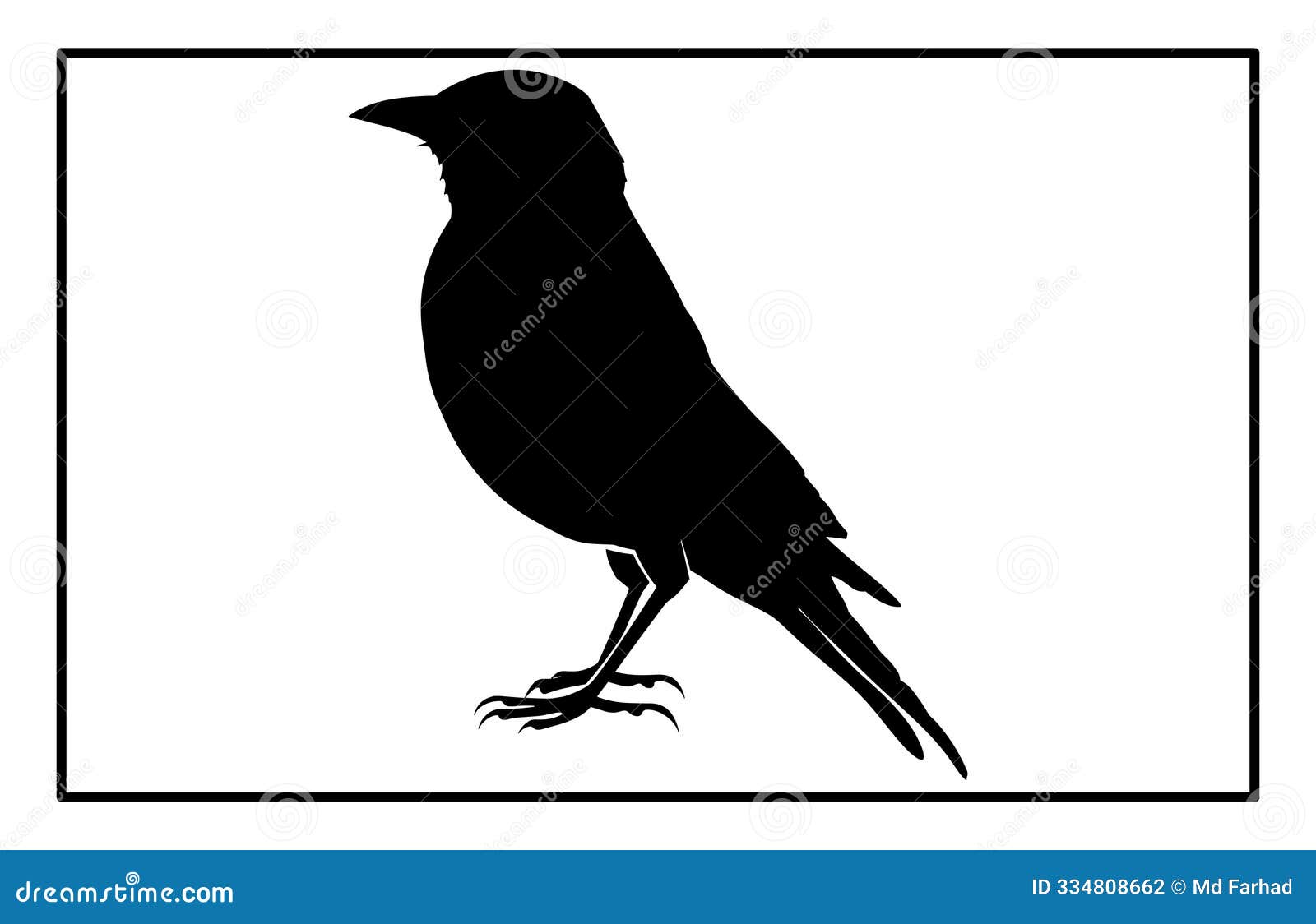 Azure Dollar Bird Silhouette, Azure Dollar Bird Hand Drawing Cartoon ...
