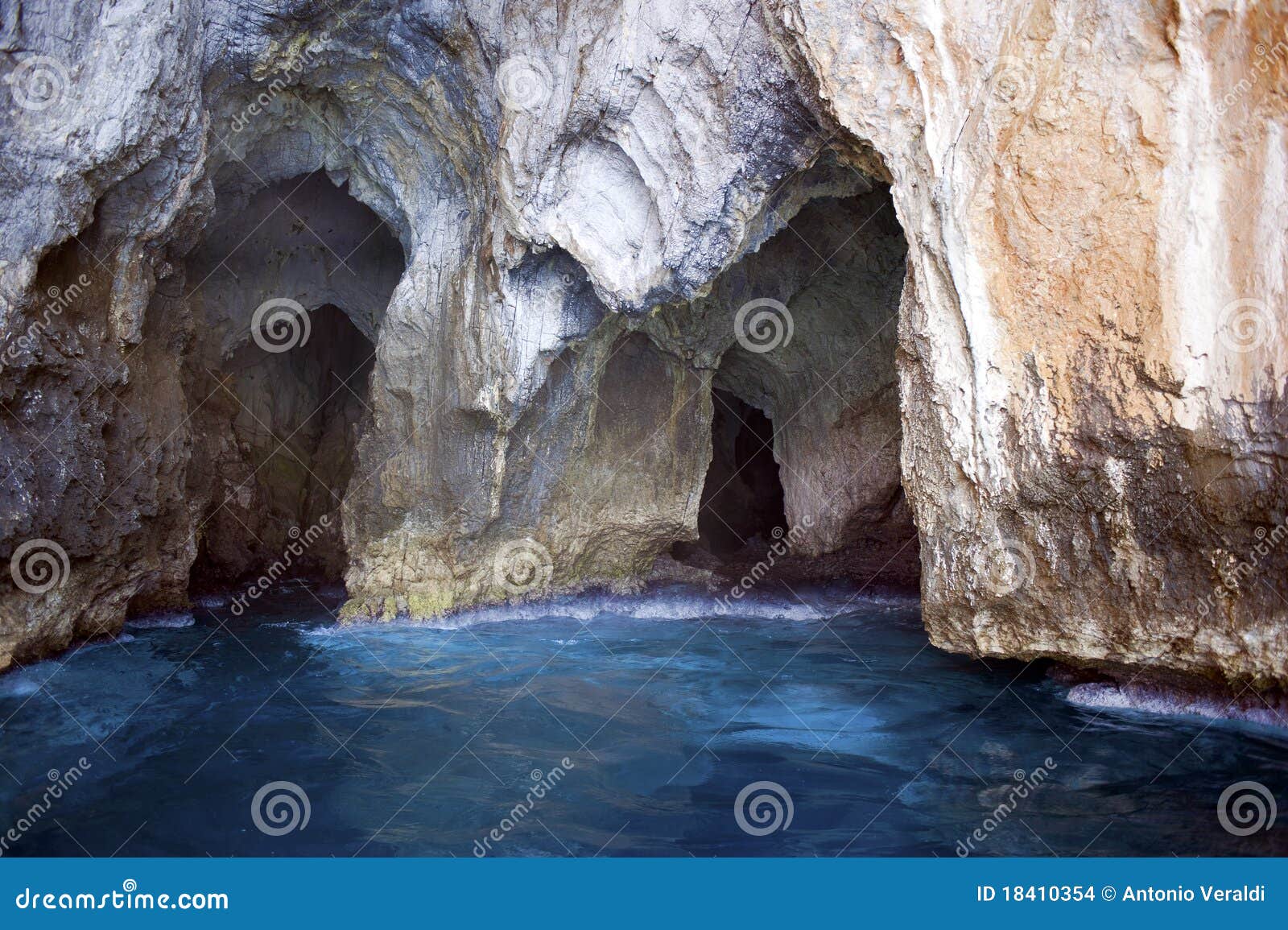 Azure grotto stock photo. Image of coast, cavernous, limestone - 18410354