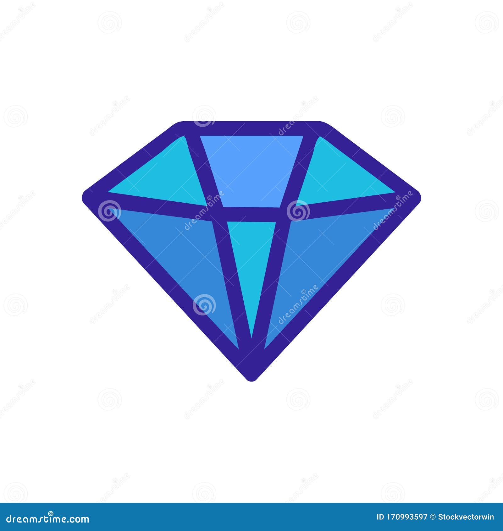 Azure Icon Vector. Isolated Contour Symbol Illustration Stock Vector ...