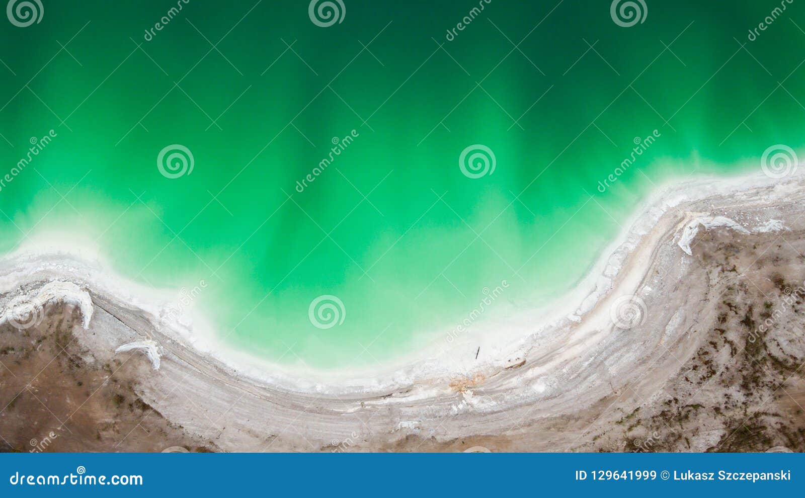 Azure Lake Top View, Abstract Fantasy Green and Brown Pattern Stock ...