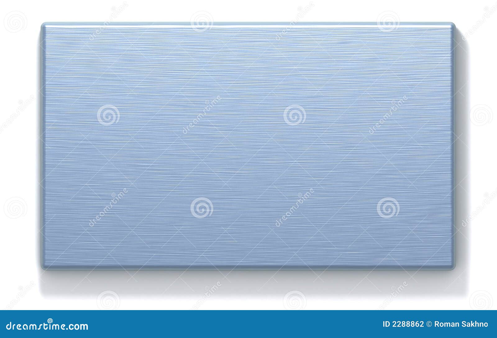 Azure Metal Rectangular Plate Stock Illustration - Illustration of ...