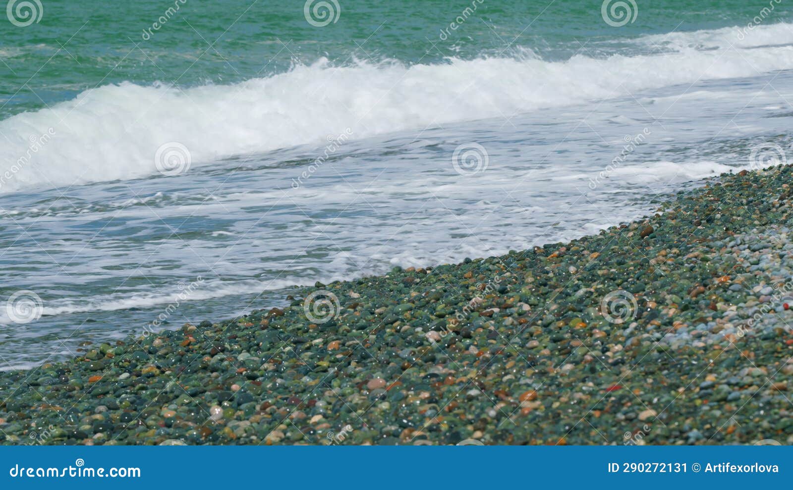 Azure Pure Foamy Texture. Blue Wave Cresting and Crashing into Shore ...