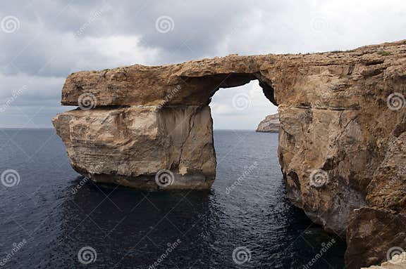 Azure rock on Gozo stock image. Image of coastline, countries - 21392223