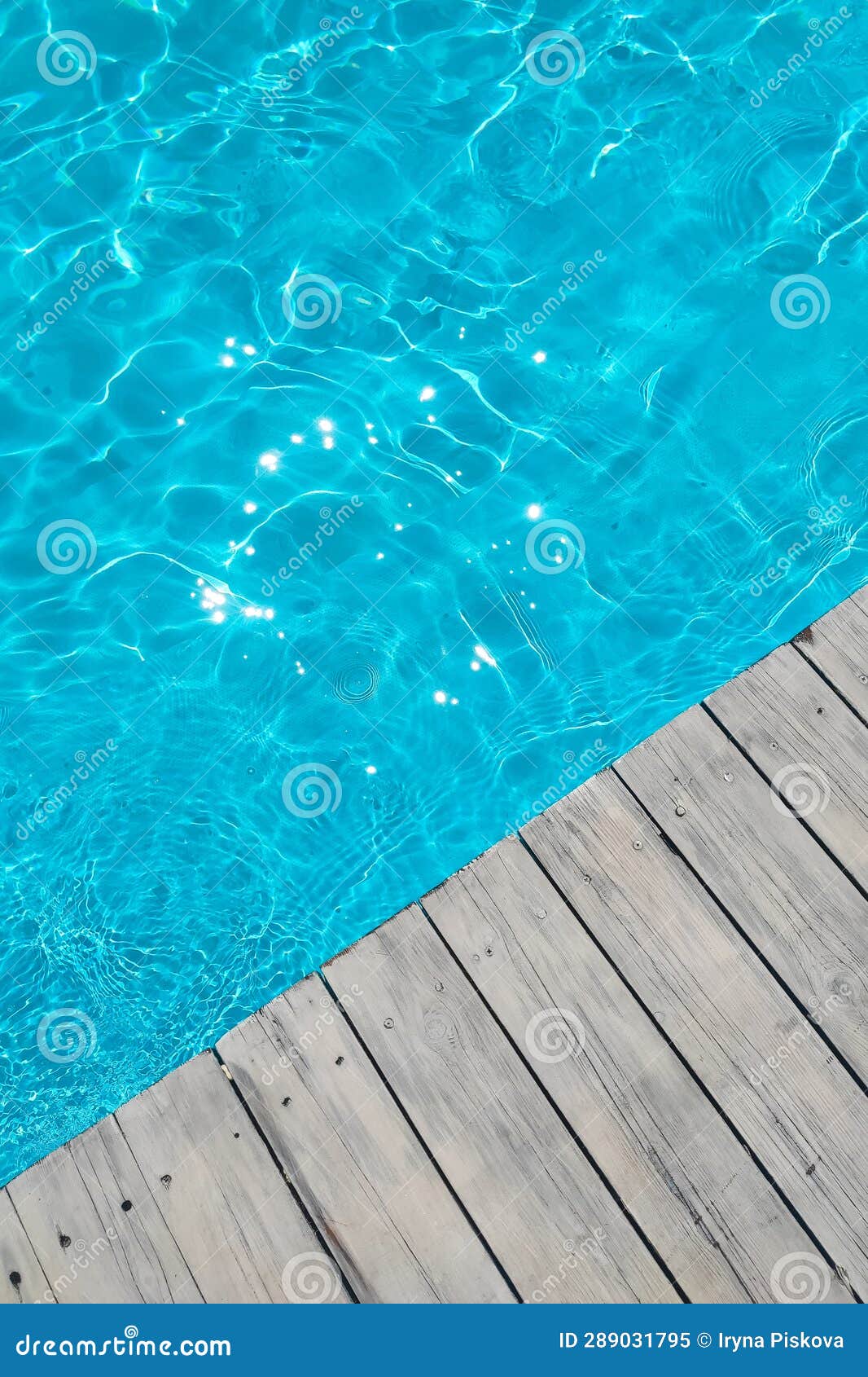 Azure Transparent Texture of Water in a Blue Pool with Splashes from ...