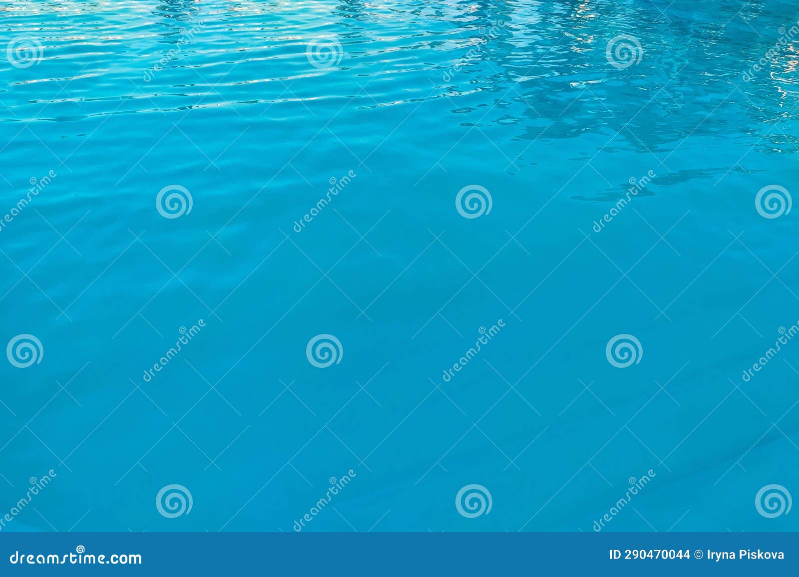 Azure Transparent Texture of Water in a Blue Pool with Splashes from ...