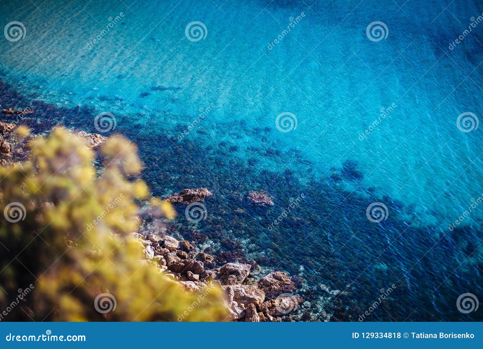 Azure water of Malta stock photo. Image of mediterranean - 129334818