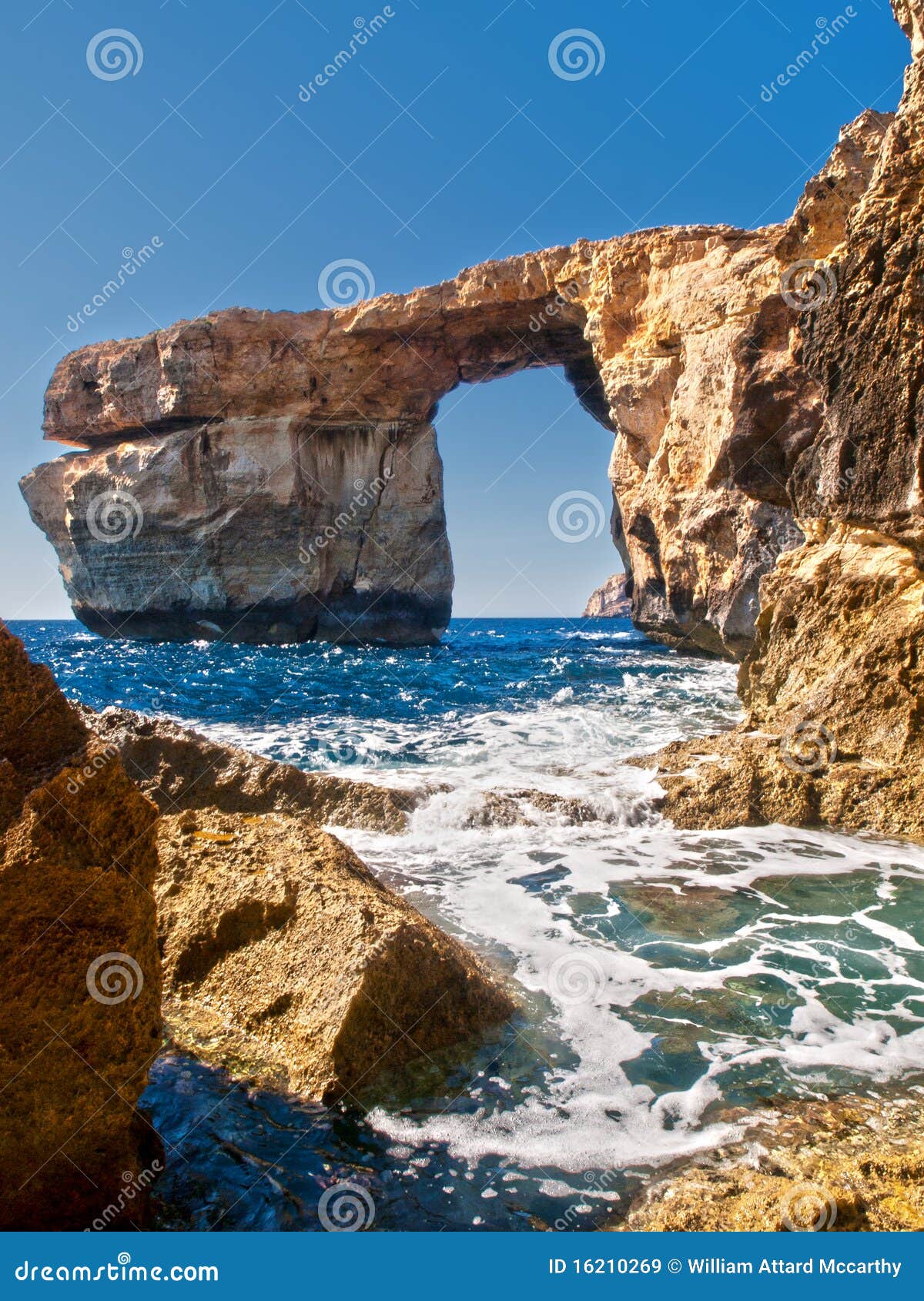 The Azure Window stock image. Image of malta, scene, coastal - 16210269