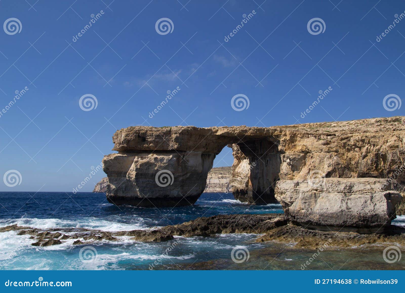 Azure Window stock photo. Image of stone, coastline, dwejra - 27194638