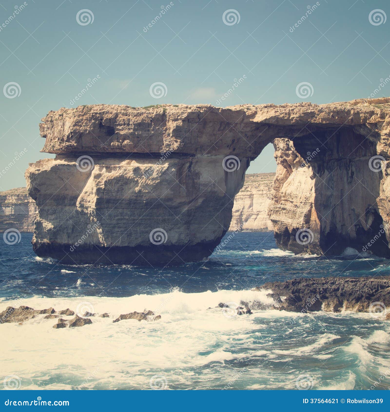 Azure Window stock image. Image of beach, countries, nostalgia - 37564621