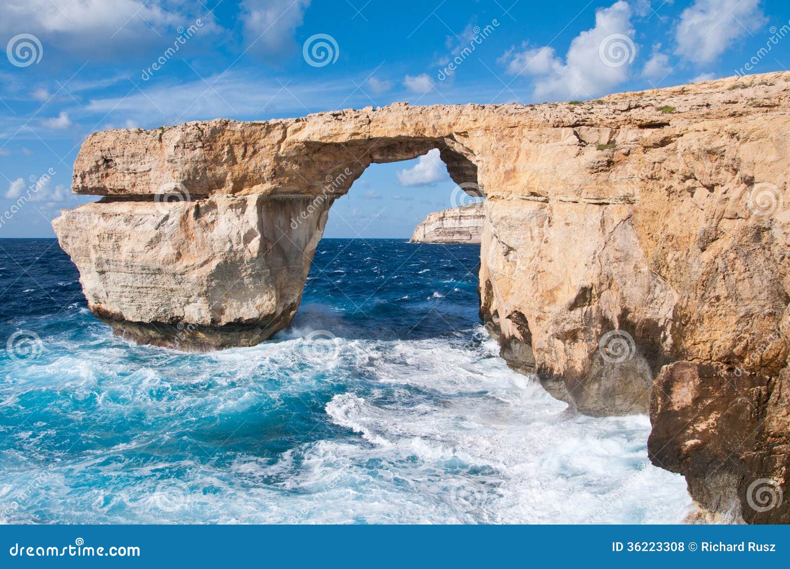 Azure window gozo stock photo. Image of cliff, island - 36223308