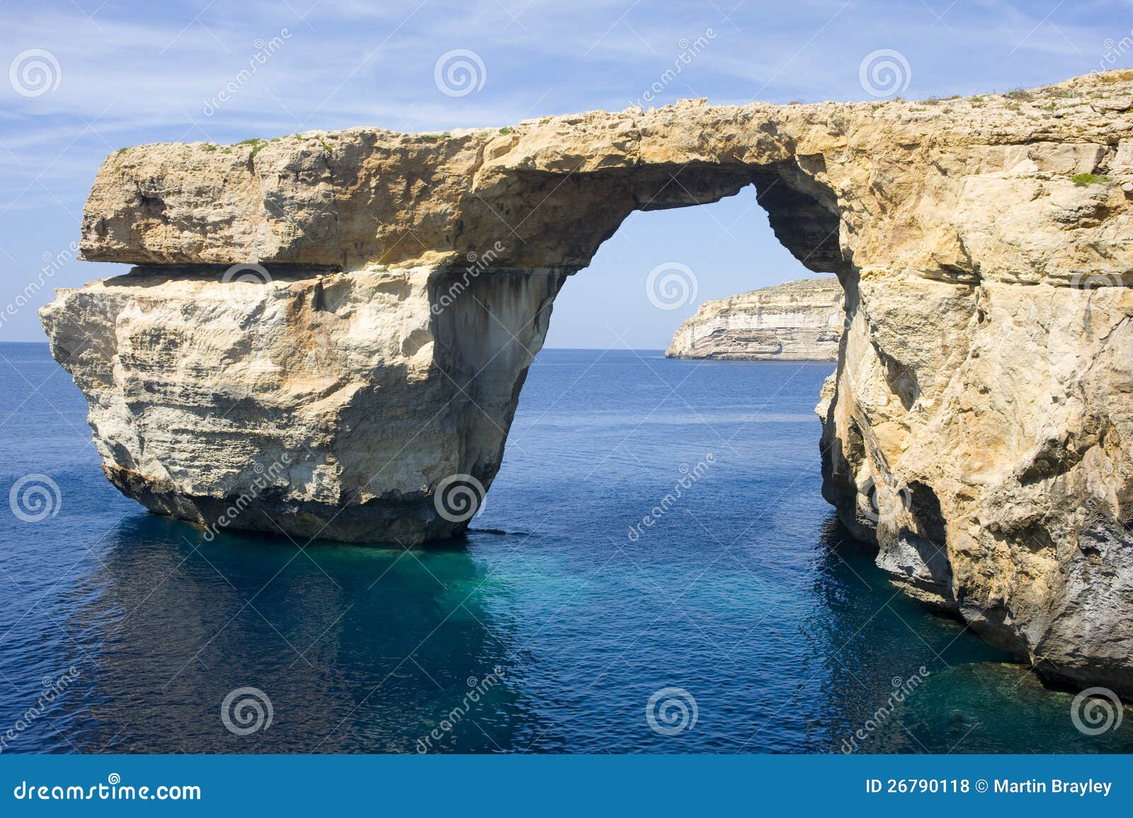 Azure Window, Gozo Island, Malta. Stock Photo - Image of luxury, cliffs ...