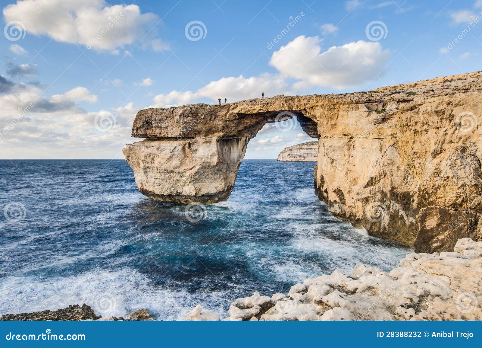 Azure Window in Gozo Island, Malta. Stock Photo - Image of nature ...