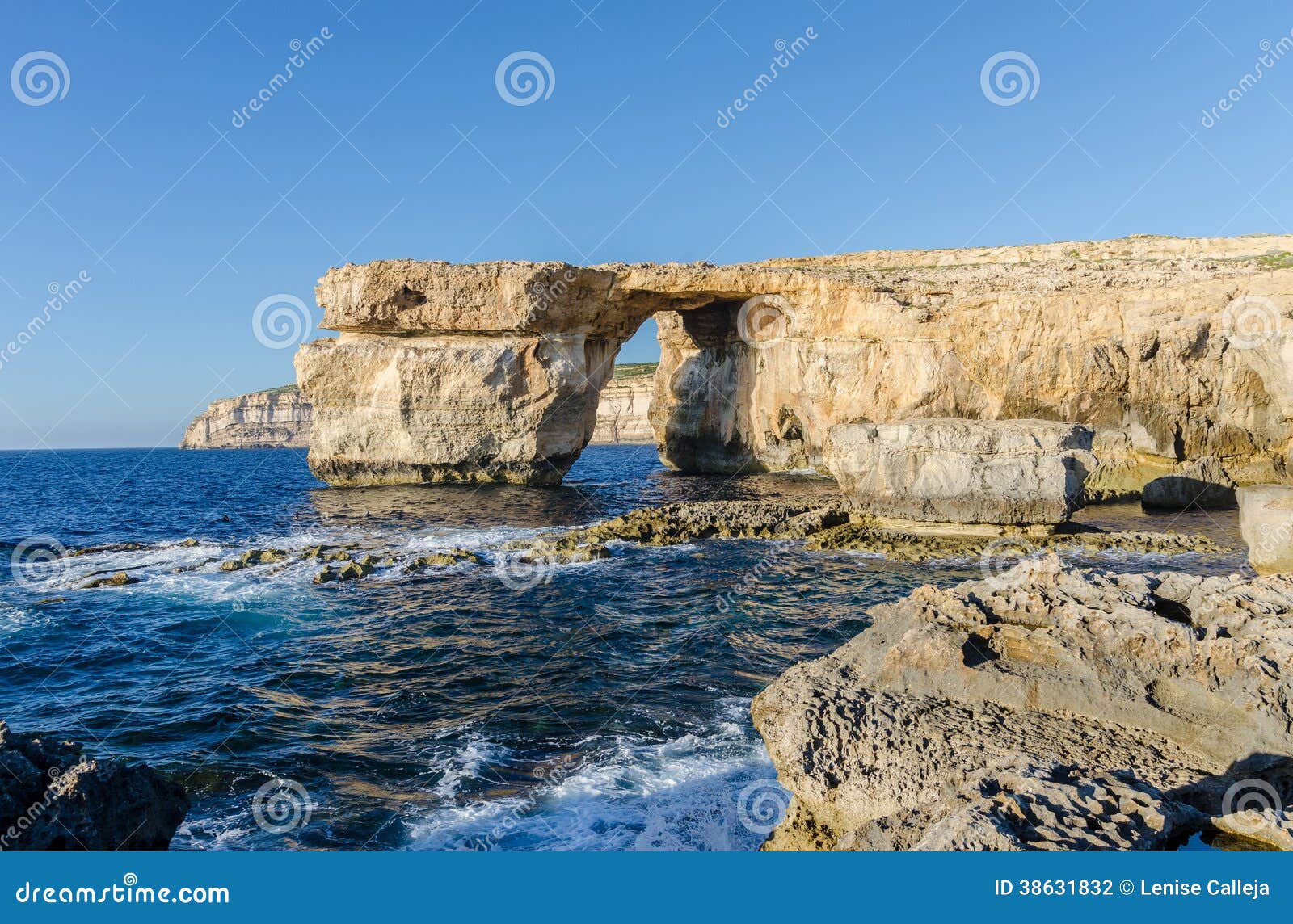 Azure Window - Gozo, Malta stock photo. Image of ripple - 38631832