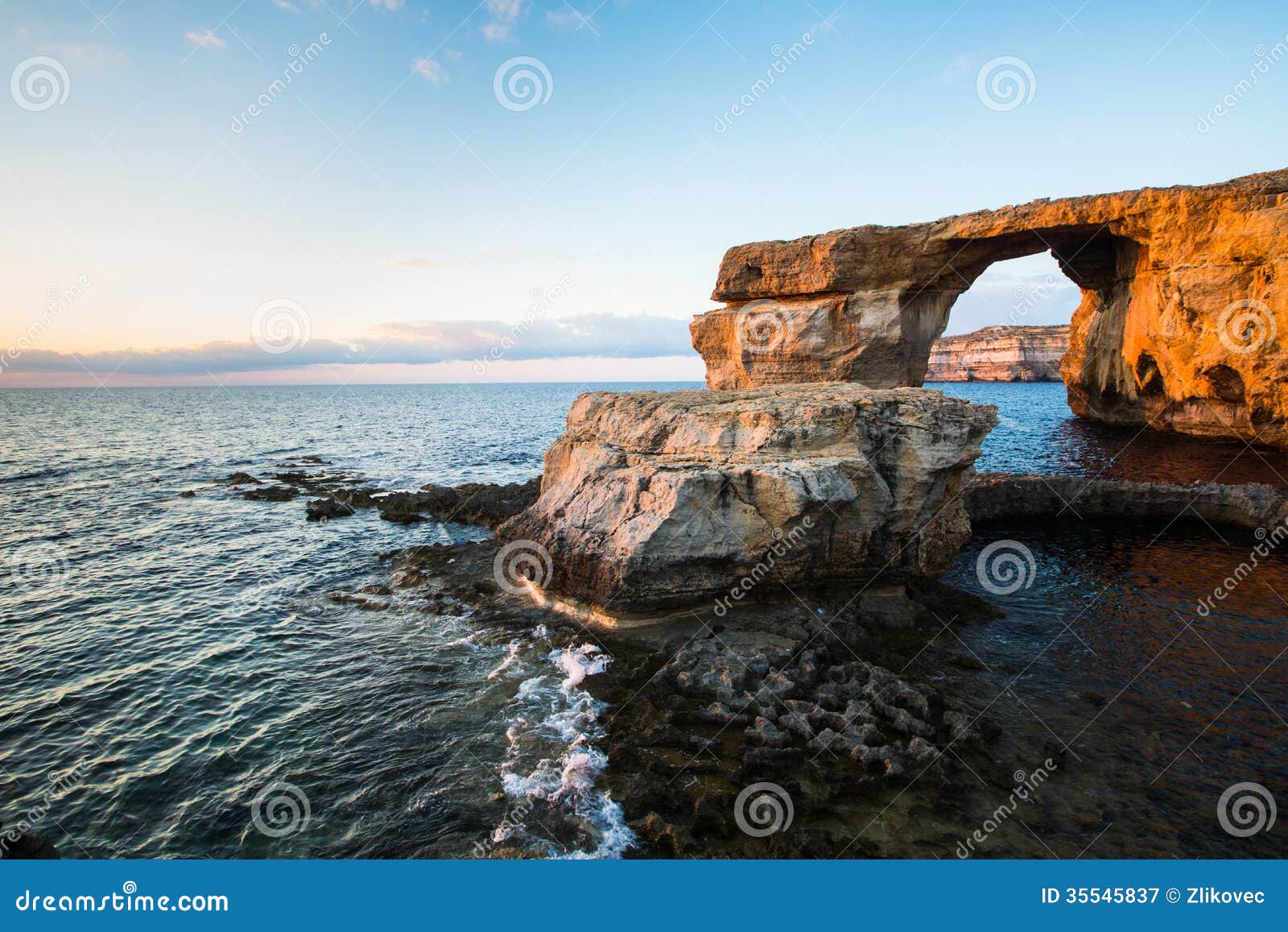 Azure Window, Gozo, Malta stock image. Image of tourism - 35545837