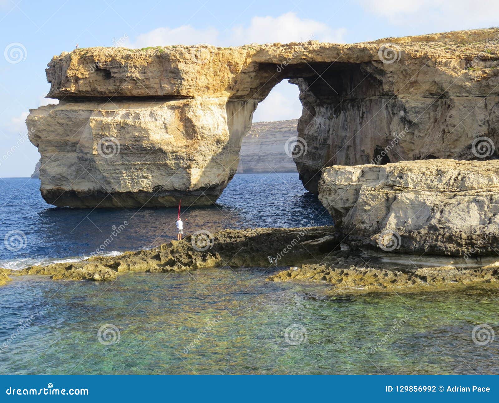 The Azure Window stock photo. Image of last, rocks, summer - 129856992